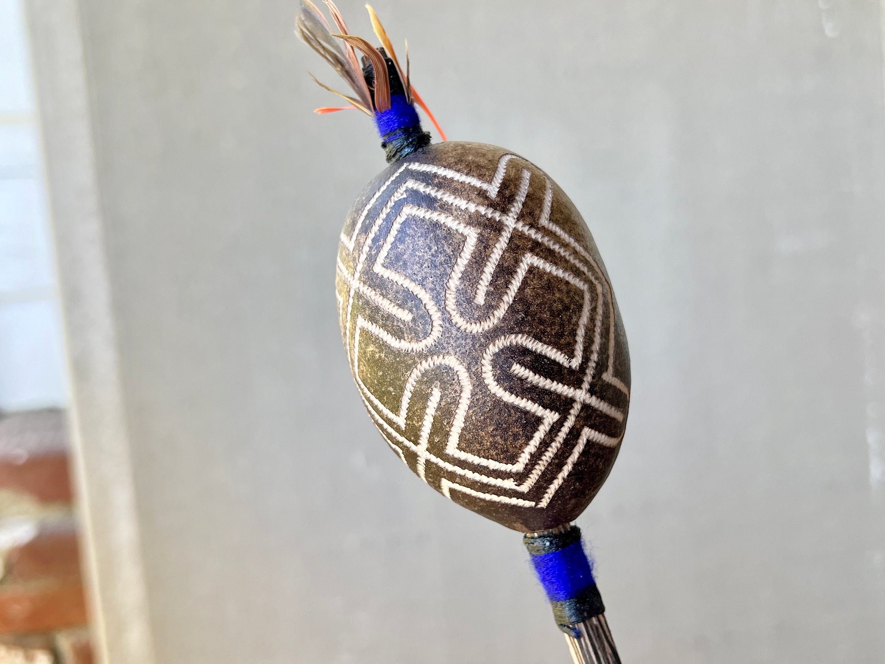 Shaman Rattle, Traditional Shipibo Rattle for Shamanic Plant Medicine ...