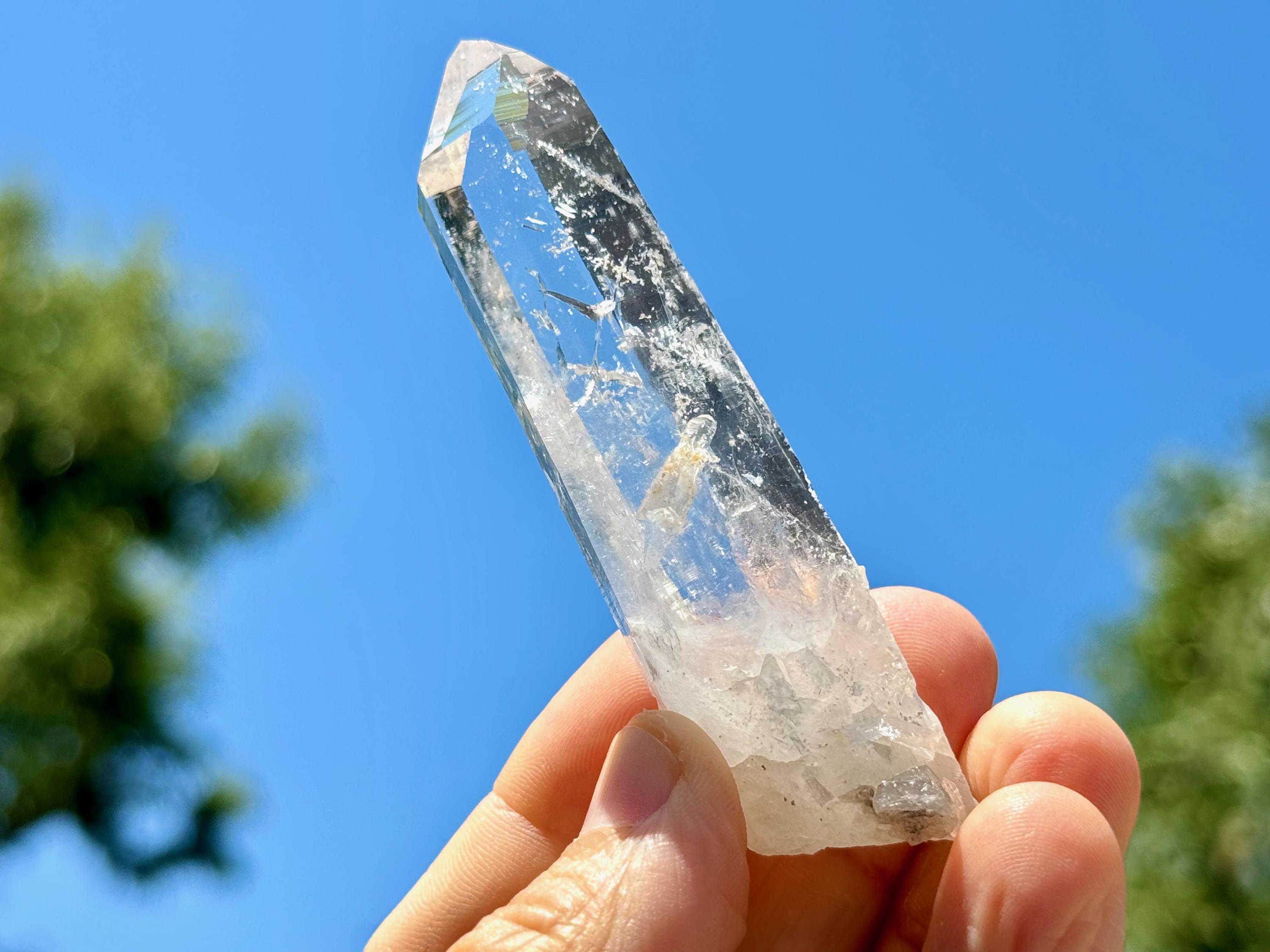 Blue Smoke Quartz from La Belleza Mine, 54g, New Find, Water Clear ...
