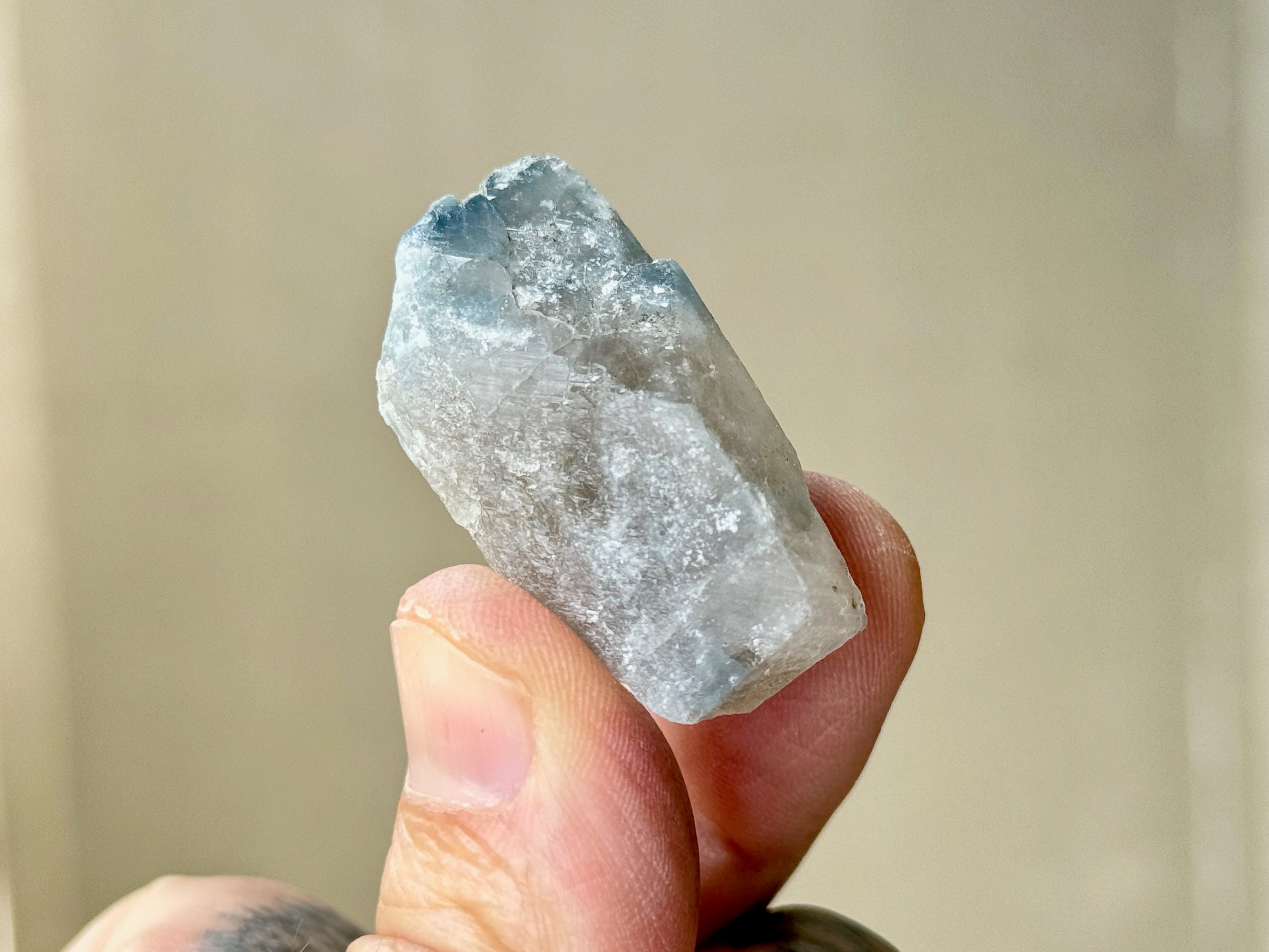 Indicolite Quartz with Pale Blue Tourmaline Inclusion, 22g, Rare Find ...