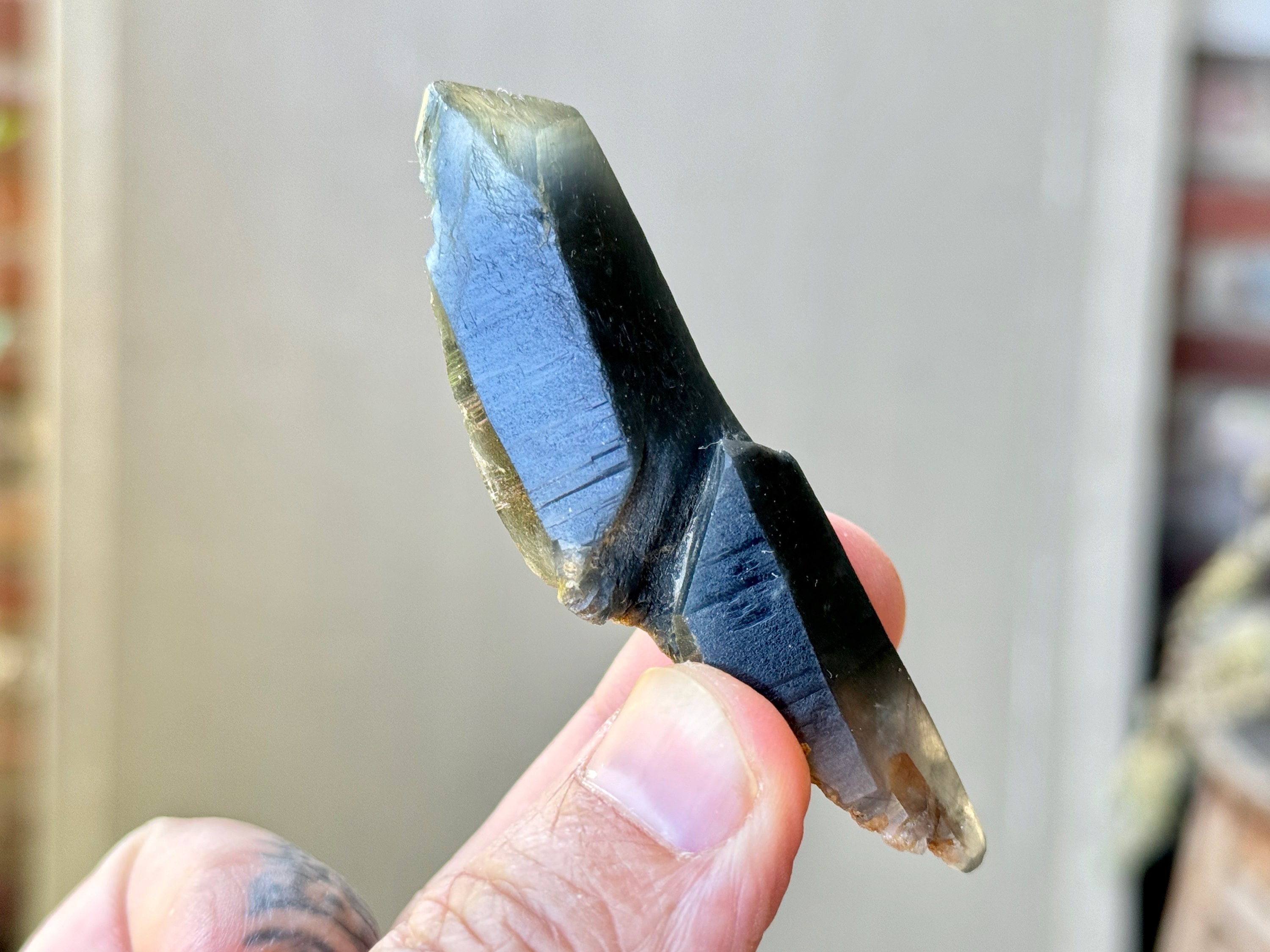 Blue Tara Nightshade Quartz with Vibrant Blue Riebeckite Inclusions ...