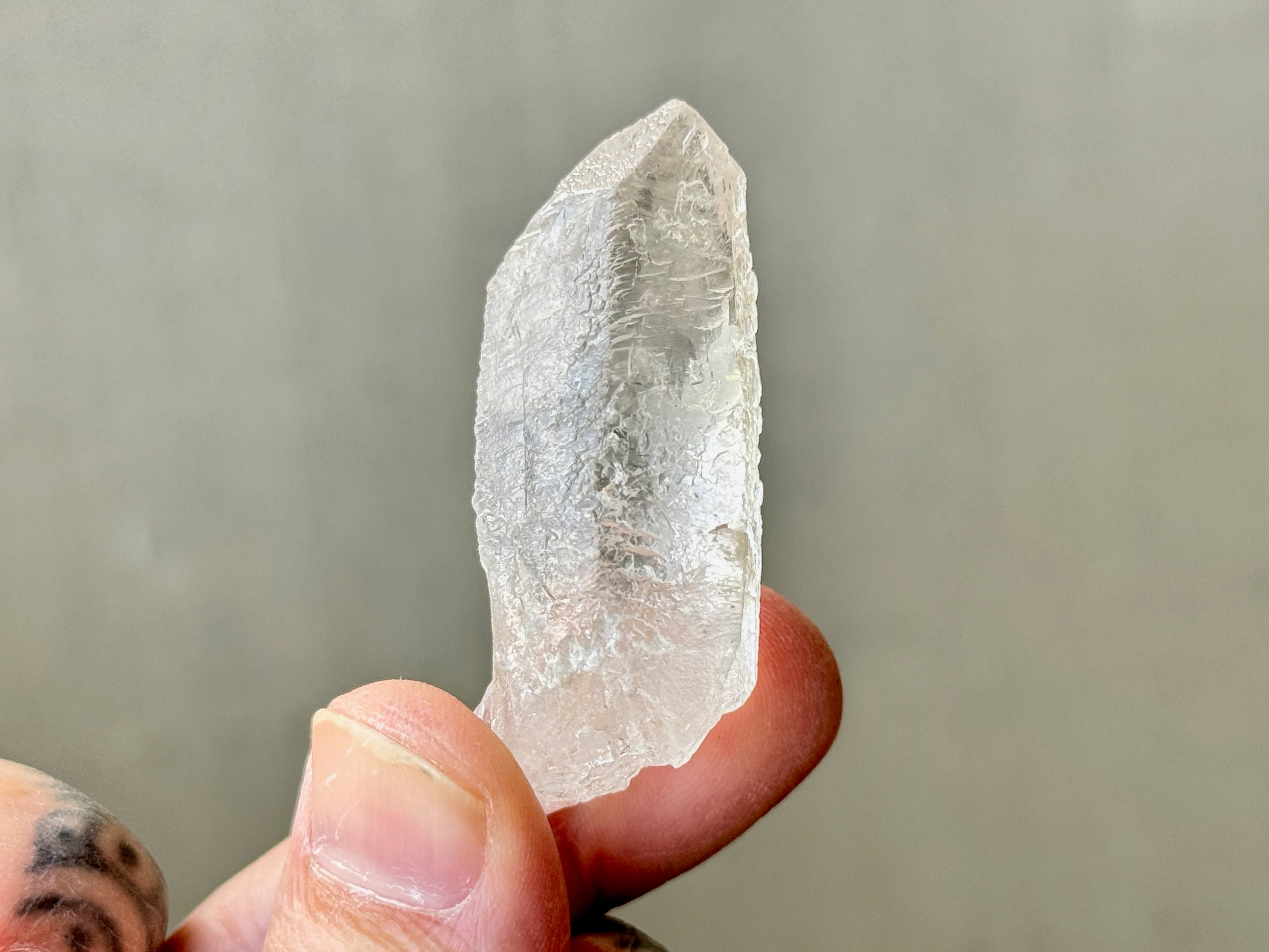 Dissolution Ice Quartz with Multiple Trigons, Rare Find, Spiritual ...