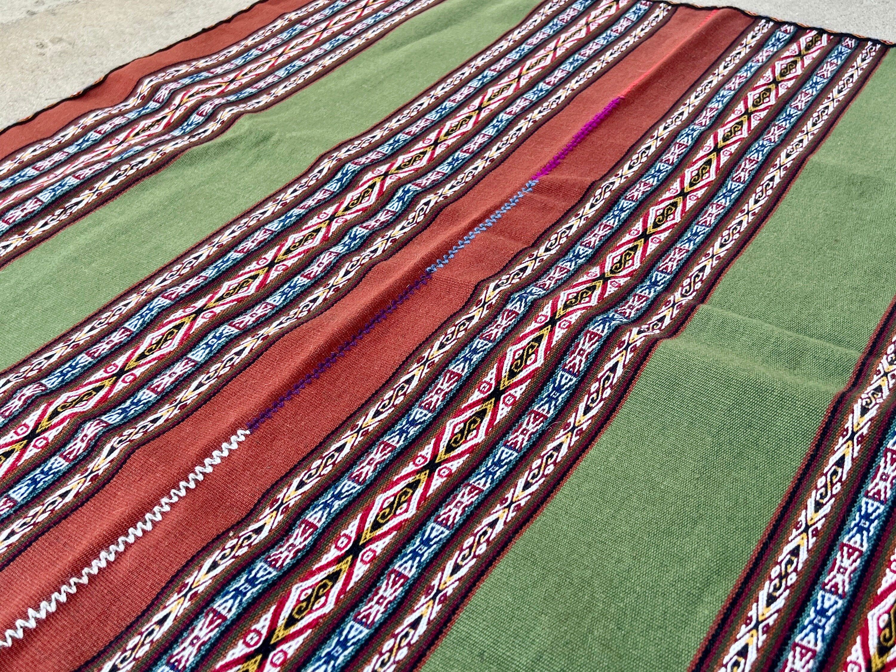 Peruvian Manta Cloth, 30 x 31 (Large Size), Andean Altar Cloth for ...