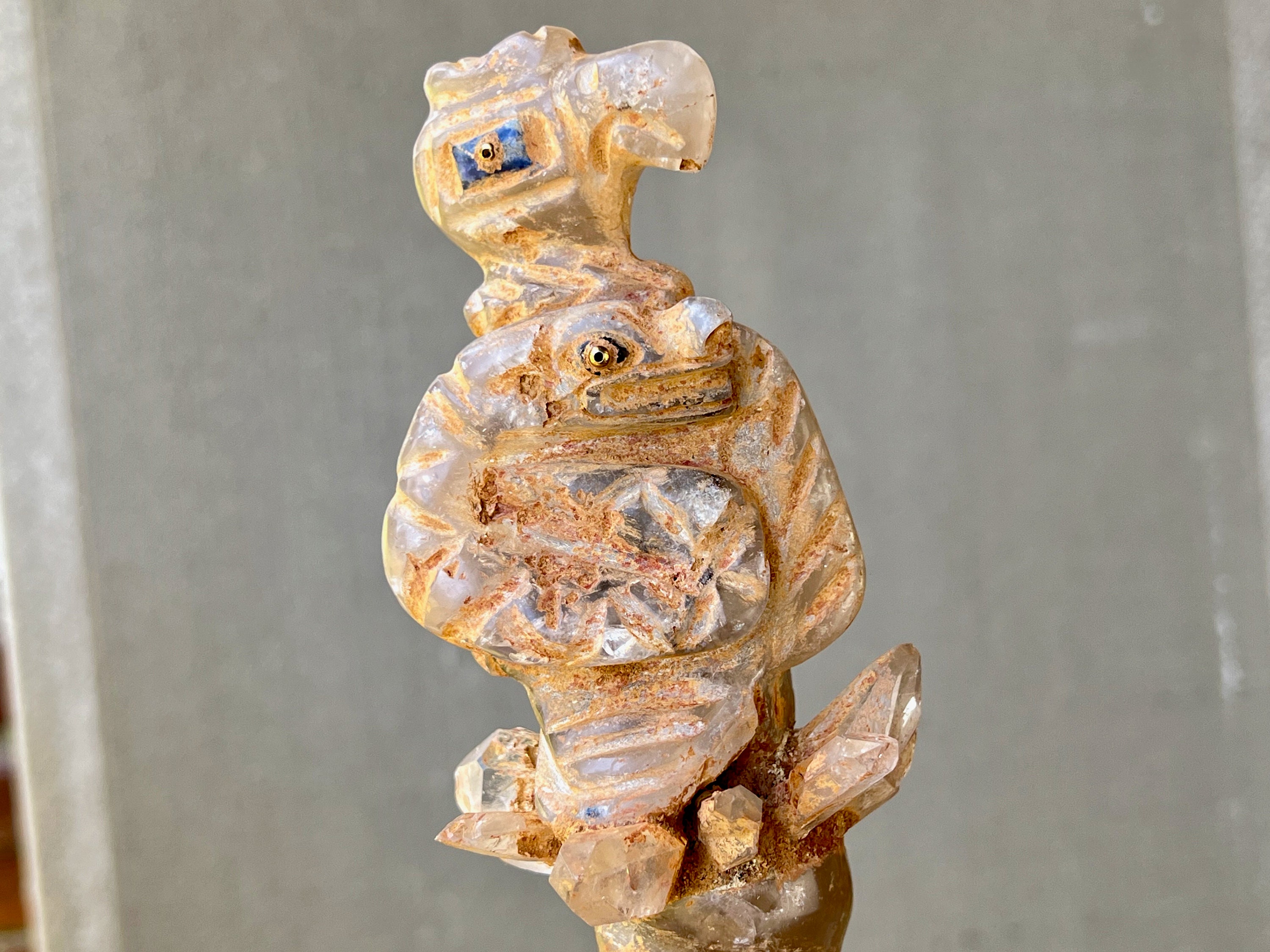 Serpent and Condor Crystal Scepter by Peruvian Artist José Aguilar ...