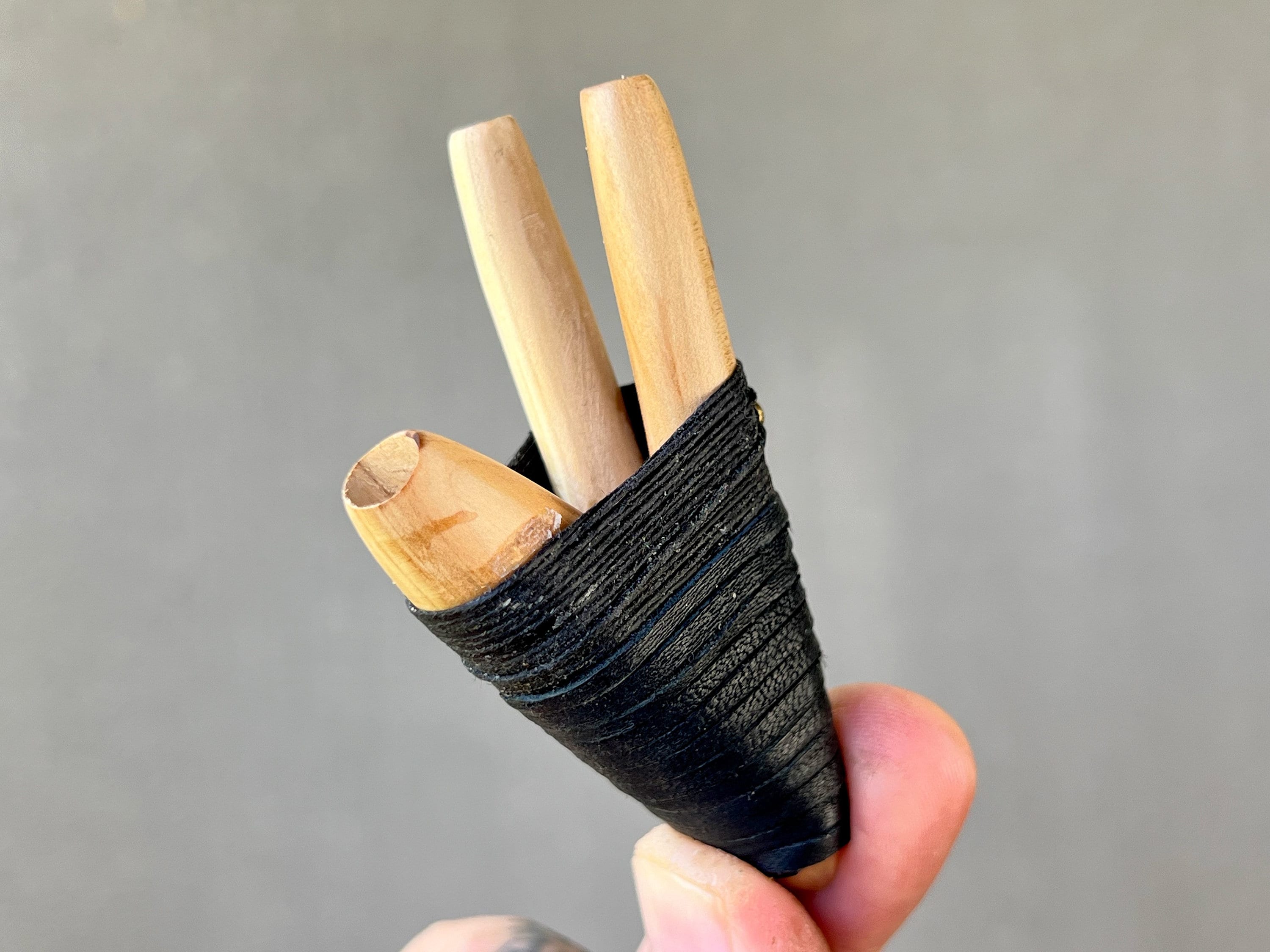 Double Kuripe Pipe, Handcrafted Natural Wood Double Barrel Kuripe with ...