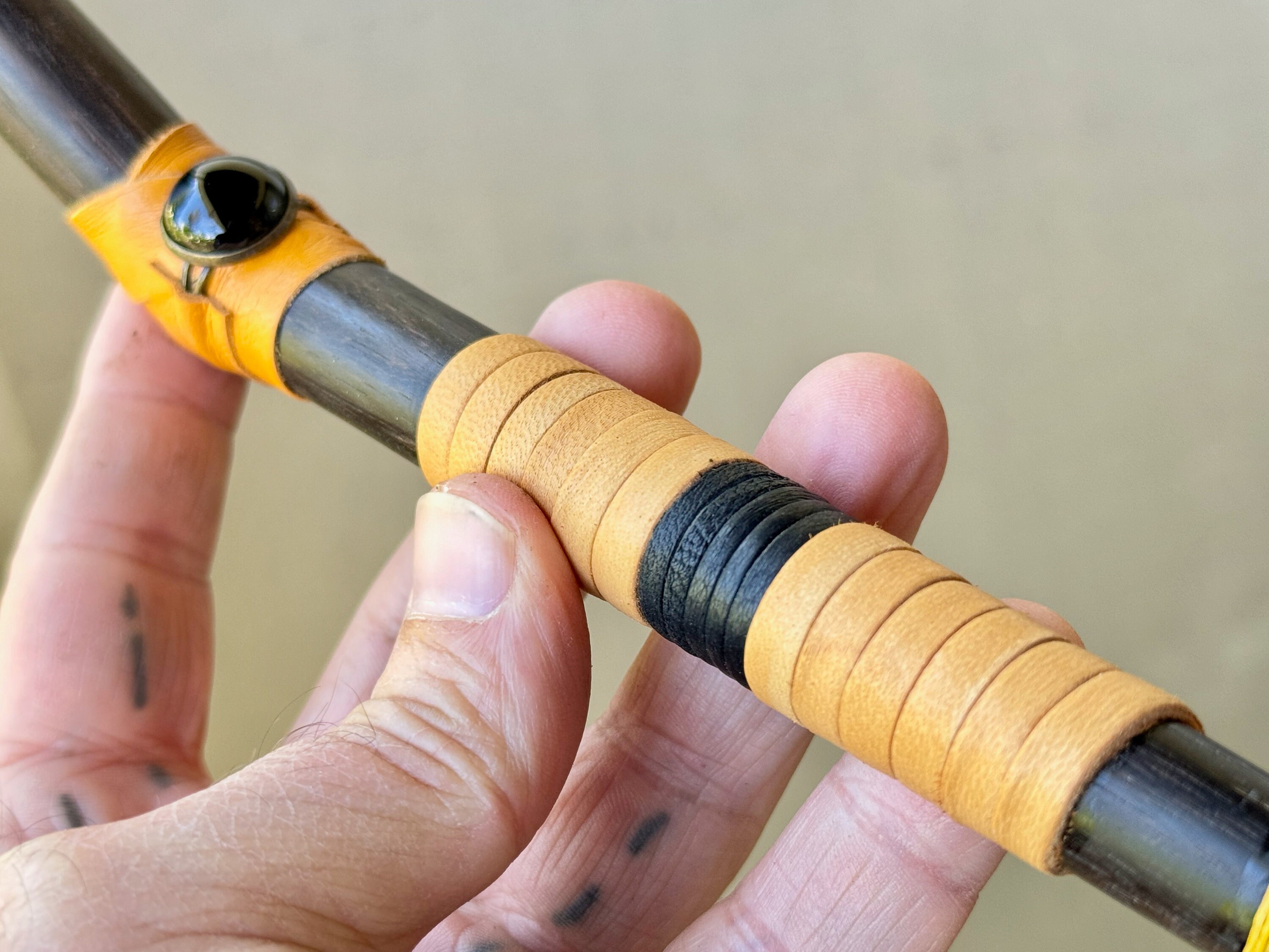 Tepi Pipe with Black Onyx, Natural Dark Wood Tepi Pipe, Handcrafted ...