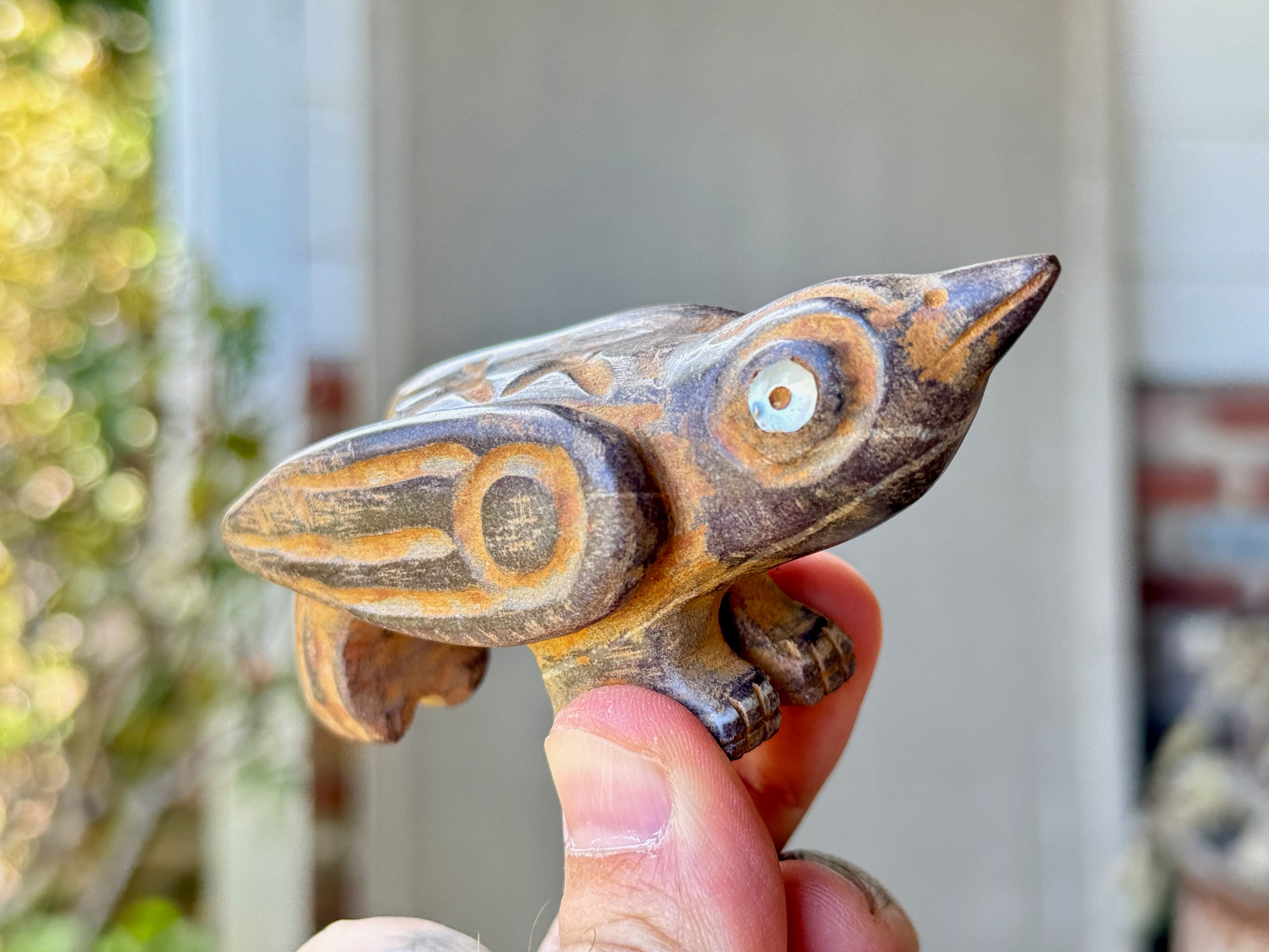 Incan Hummingbird Statue by Peruvian Artist Ruben Layme, Andean ...