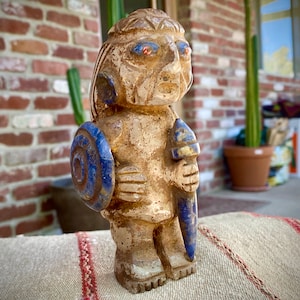 Incan Guardian Protector Statue by José Aguilar, Carved Quartz Crystal ...