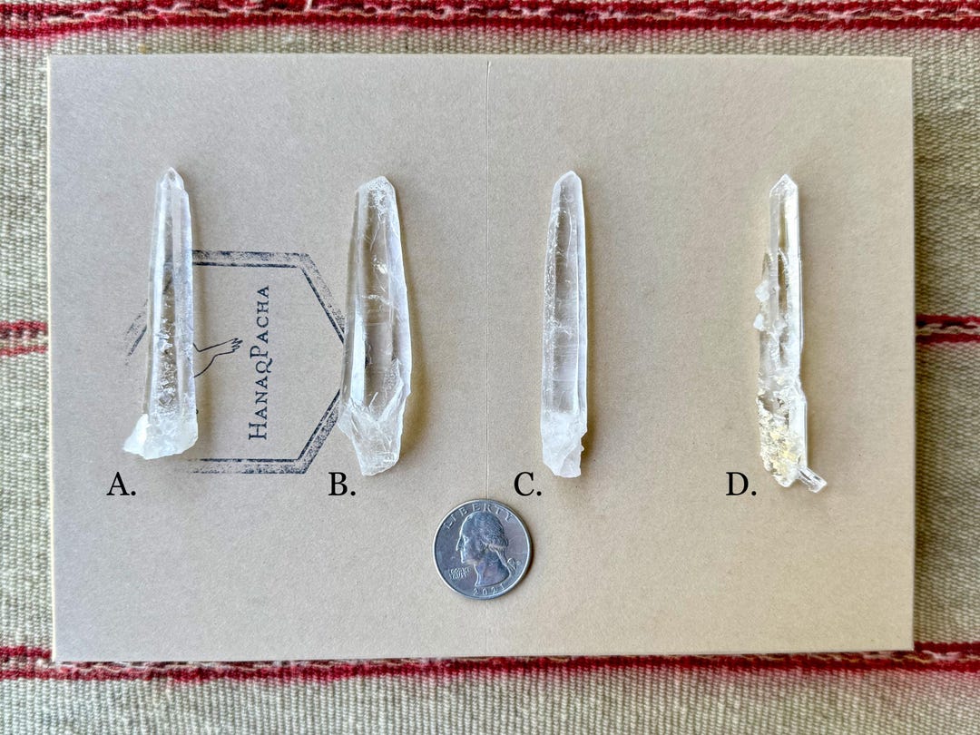 Laser Quartz From Diamantina, Choose ONE of Four Water Clear Quartz ...