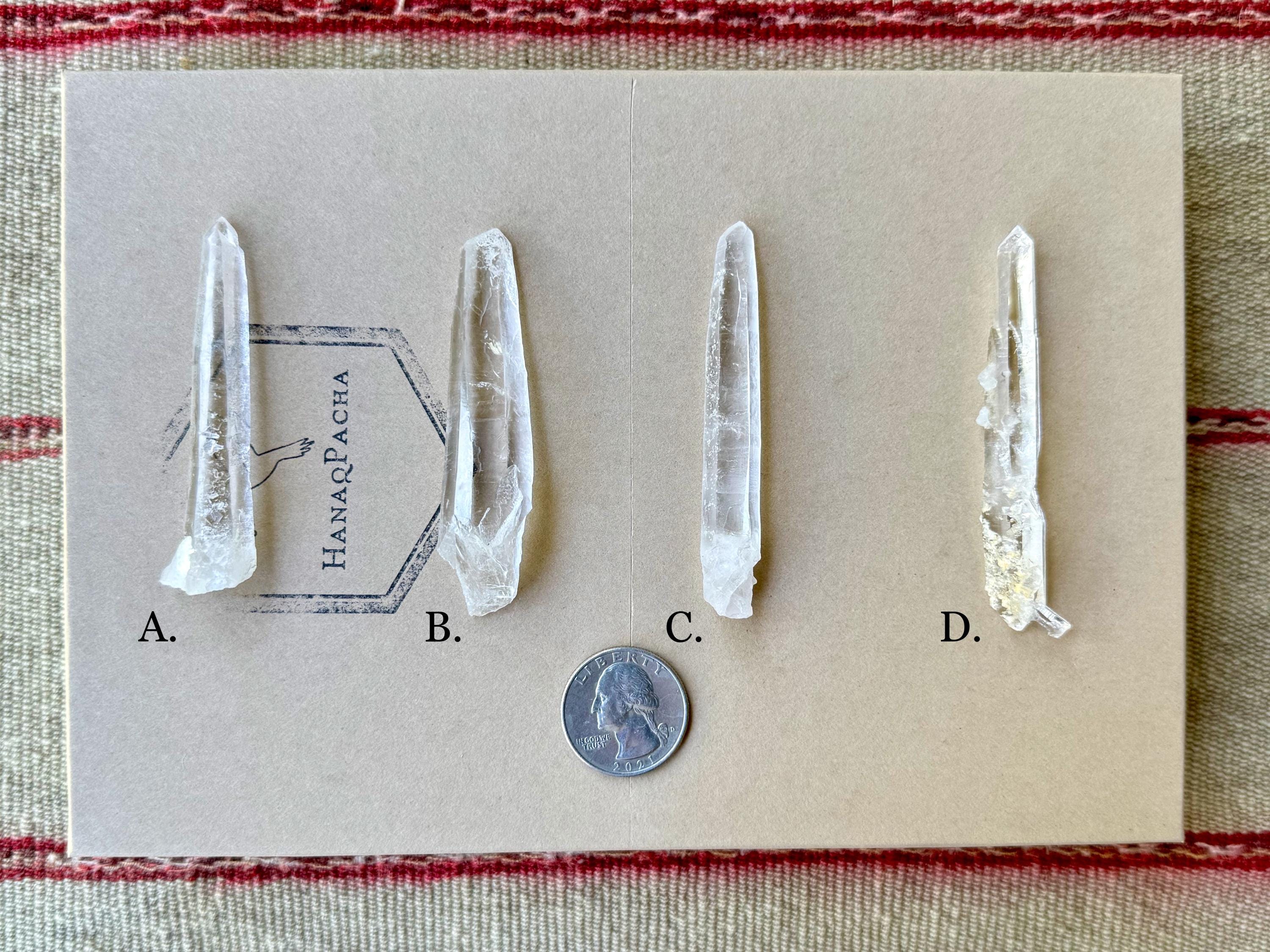 Laser Quartz from Diamantina, Choose ONE of Four Water Clear Quartz ...