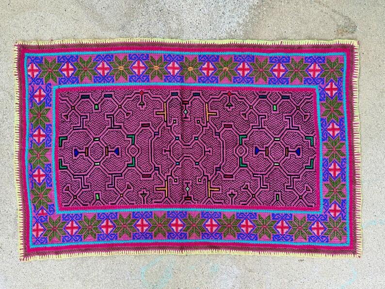 Shipibo Manta Cloth, Traditional Shamanic Mesa Cloth for Plant Medicine ...