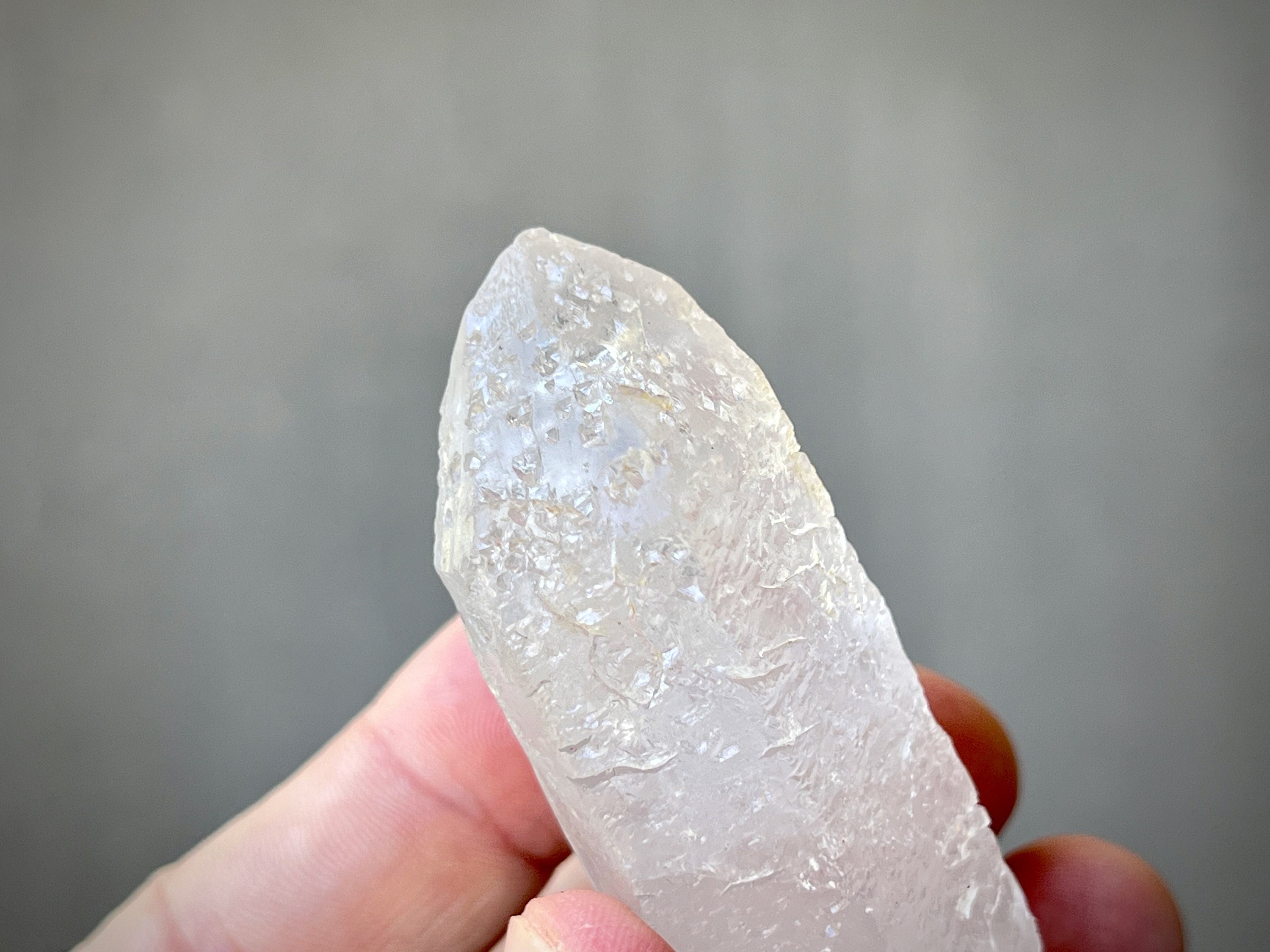 Dissolution Ice Quartz with Hydrothermal Textures, 94g, Rare Find ...