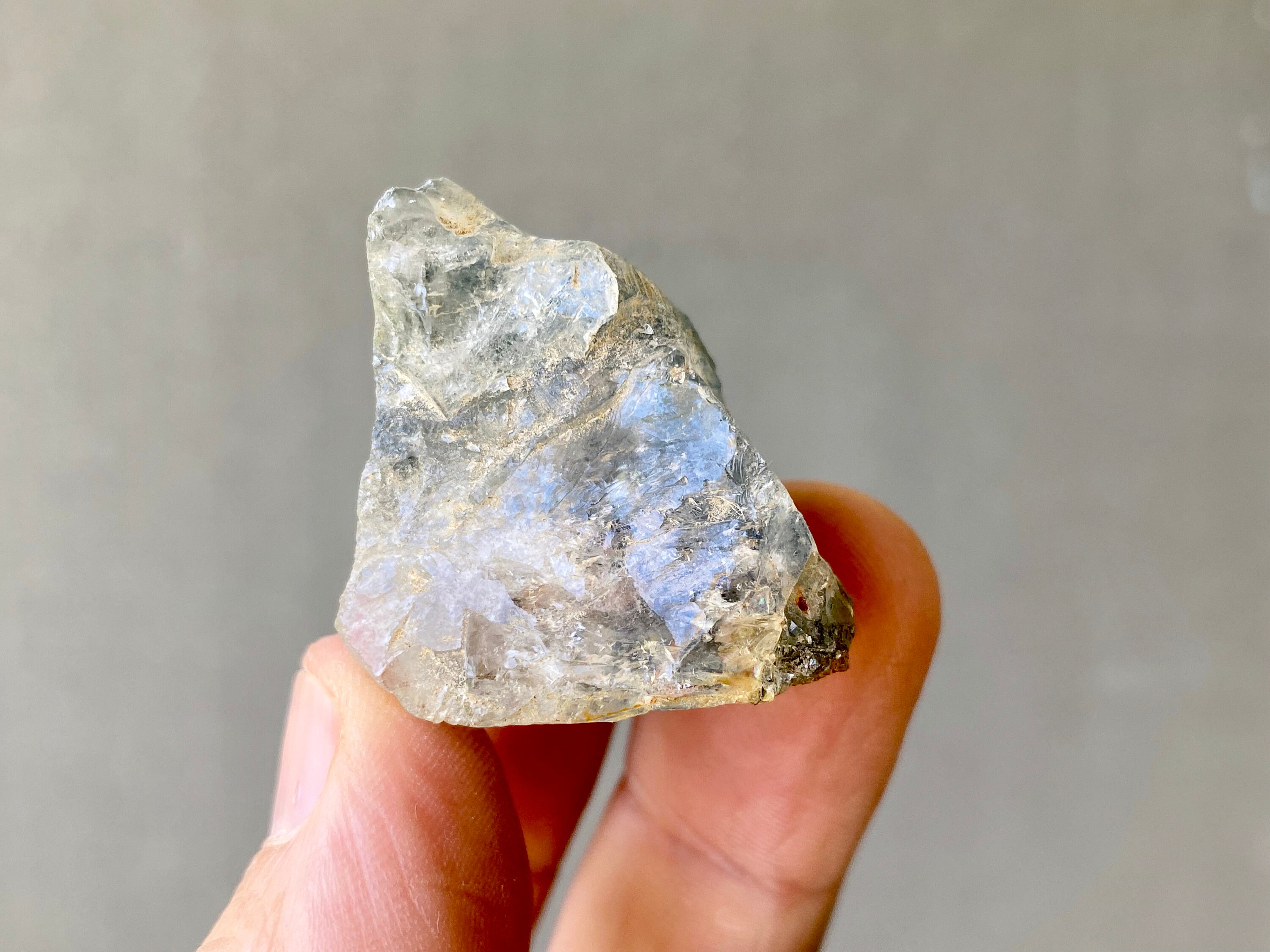 Indicolite Quartz Crystal, Blue Tourmaline in Quartz, Rare Old Find ...