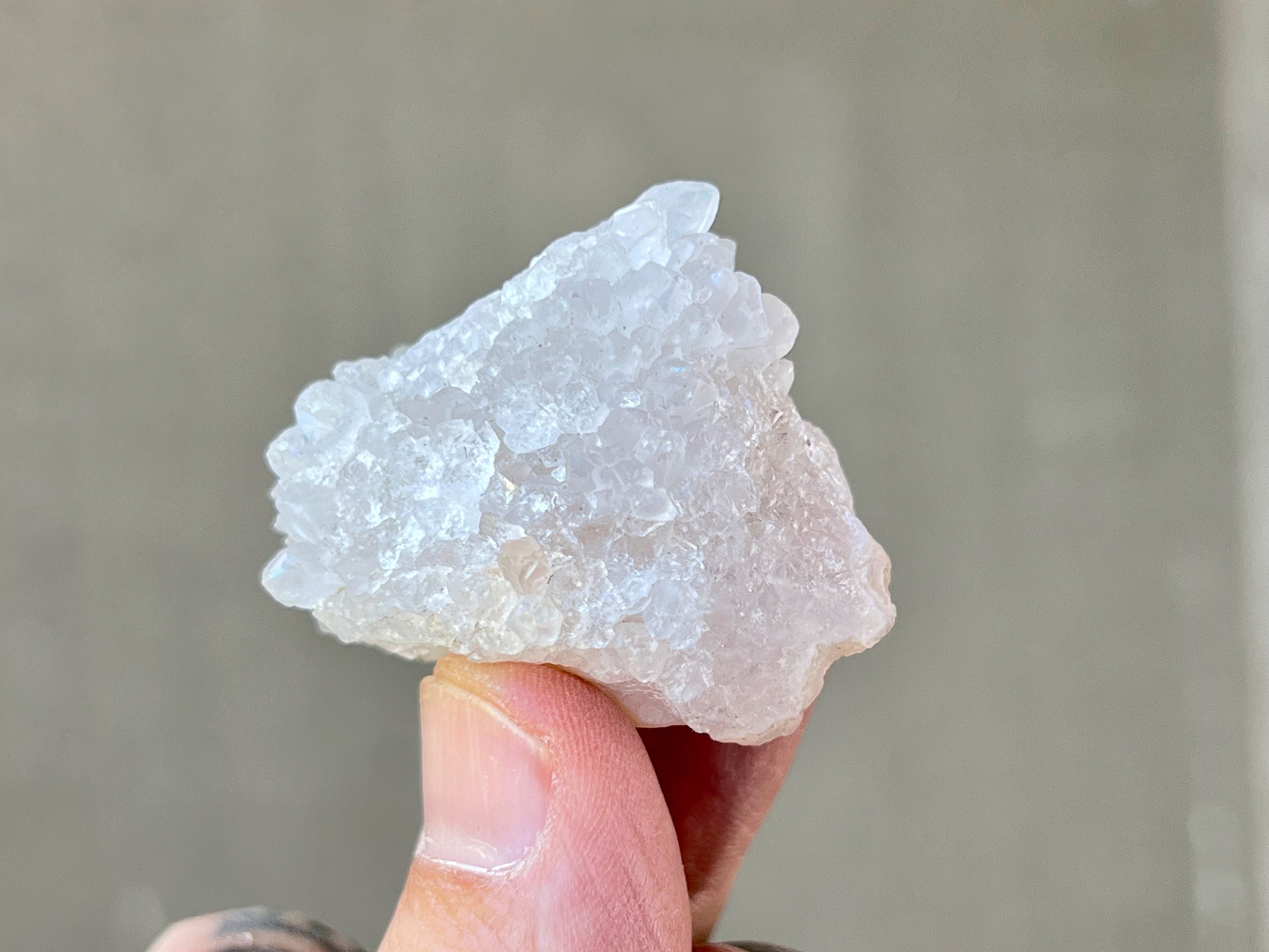 Iris Quartz Crystal Stalactite with Rhodium, 43g, Rainbow Quartz ...