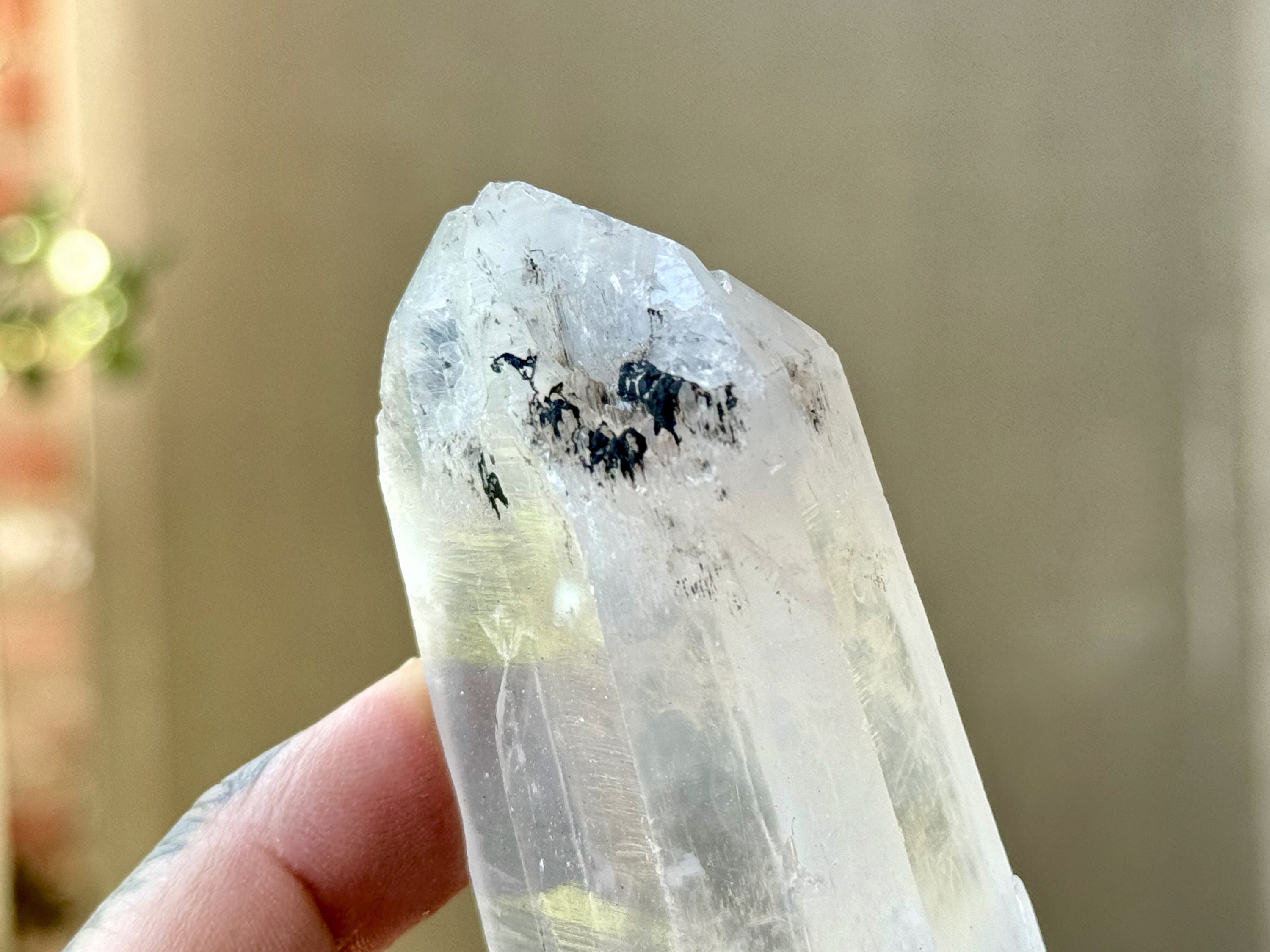 White Angel Tipped Quartz with Etched Termination, Rare Old Find ...