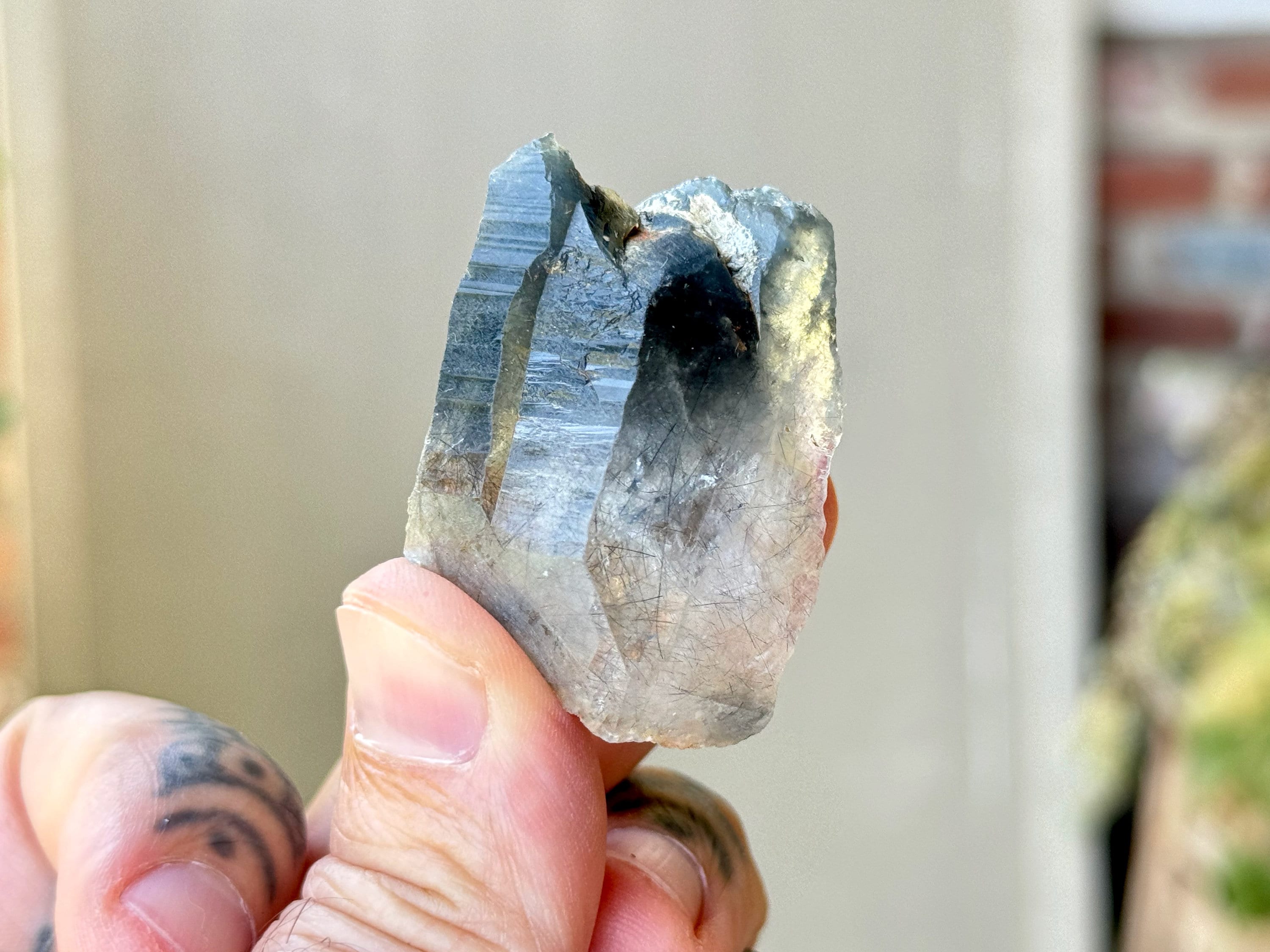 Blue Tara Nightshade Quartz with Vibrant Blue Riebeckite Inclusions ...