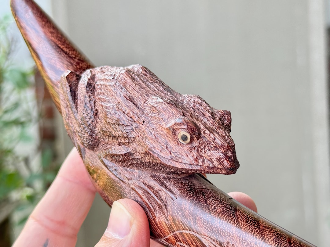 Sonoran Desert Toad Tepi Pipe, Solid Wood Tepi, Hand Carved From a ...