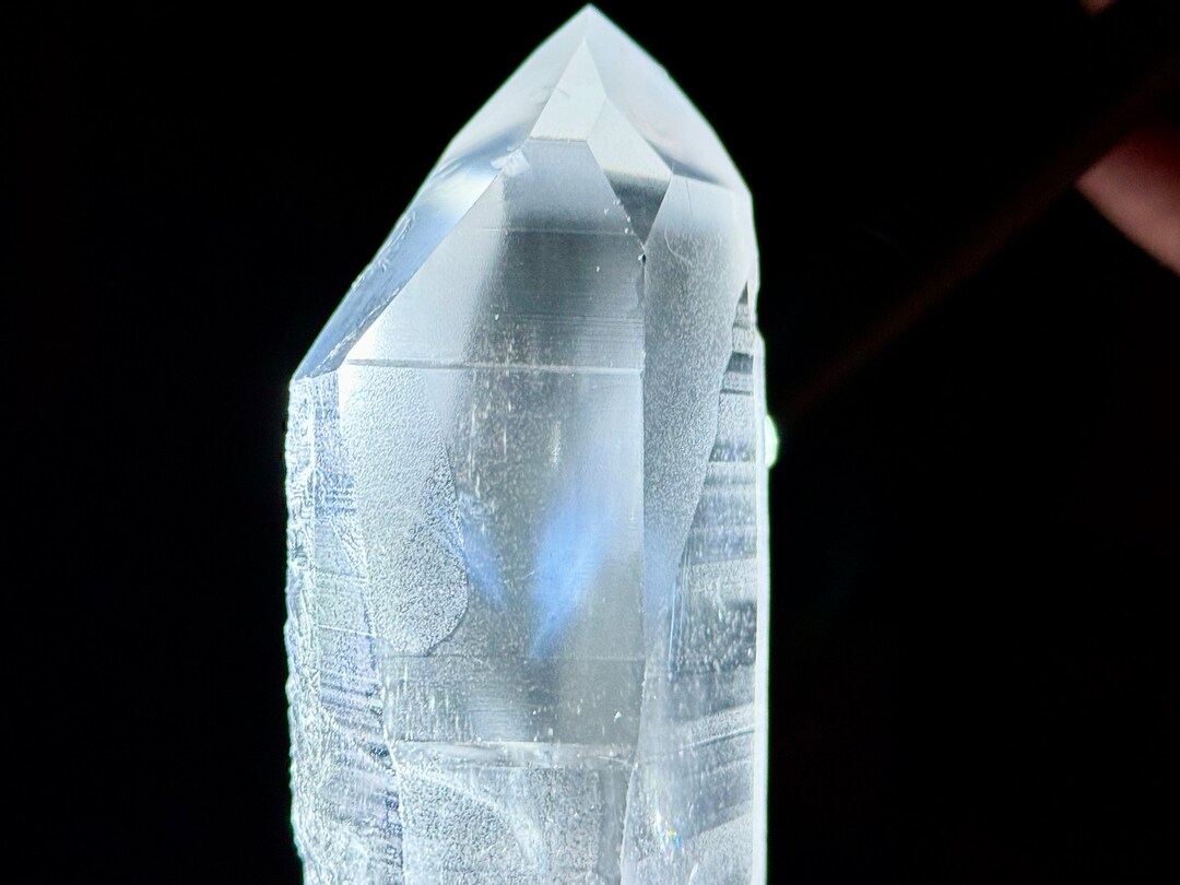 Blue Needle Lemurian Quartz, New Find, 271g, Channeling Formation ...