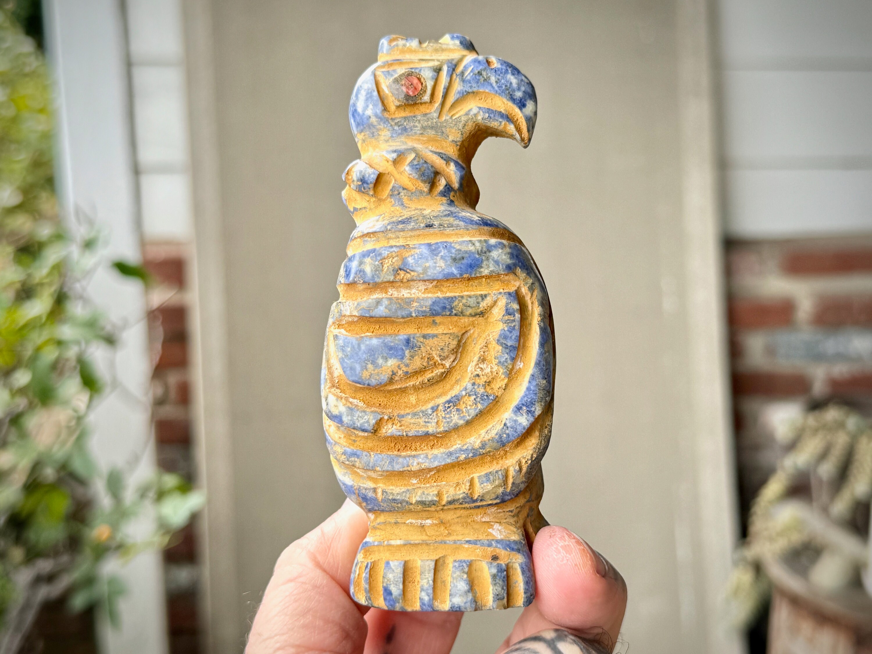 Incan Condor Statue by Peruvian Artist Ruben Layme, Hand Carved Andean ...