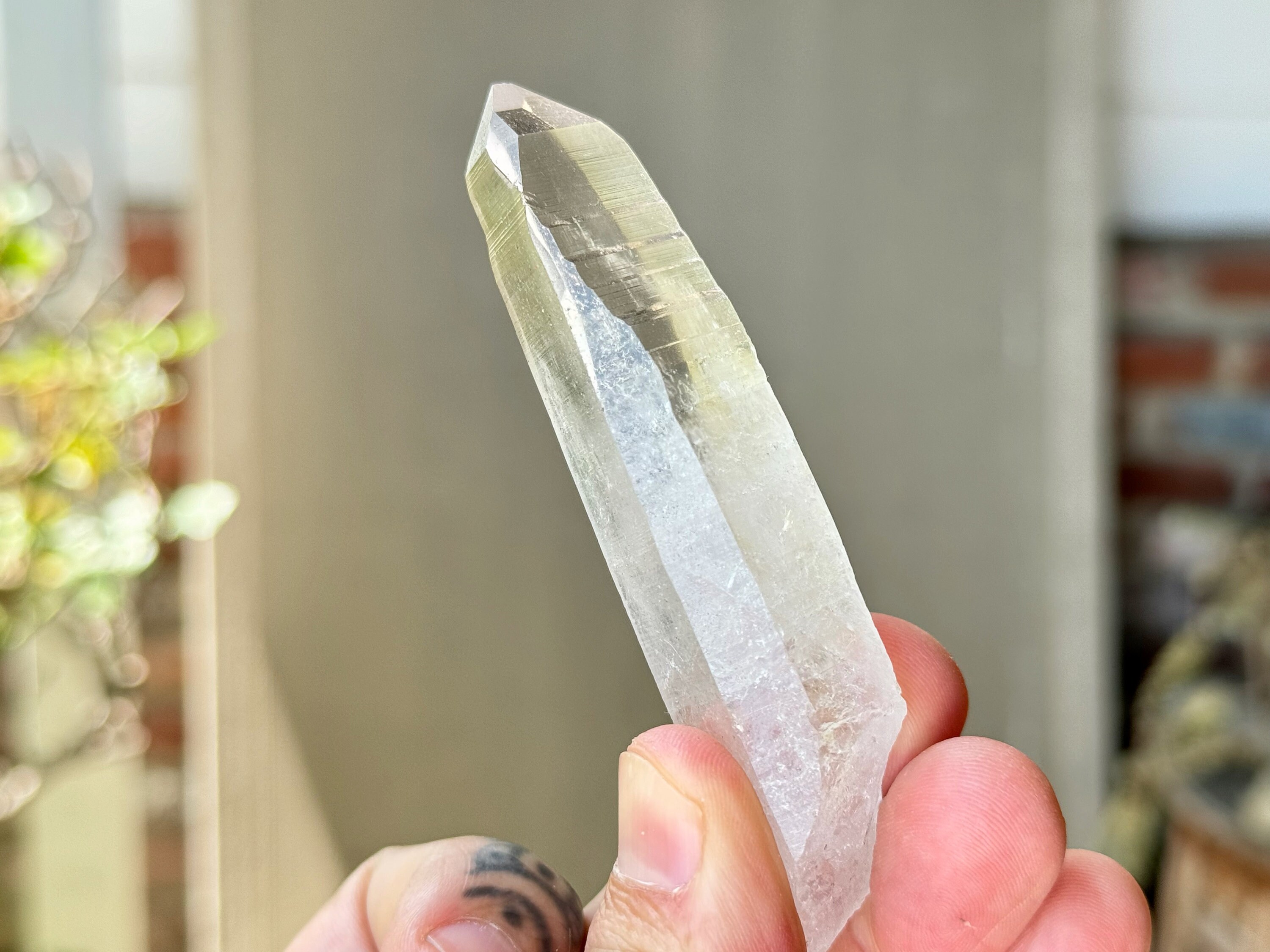 Lemurian Quartz, Water Clear with Deeply Defined Striations, 62g, New Find, Highest Grade, Bahia ...