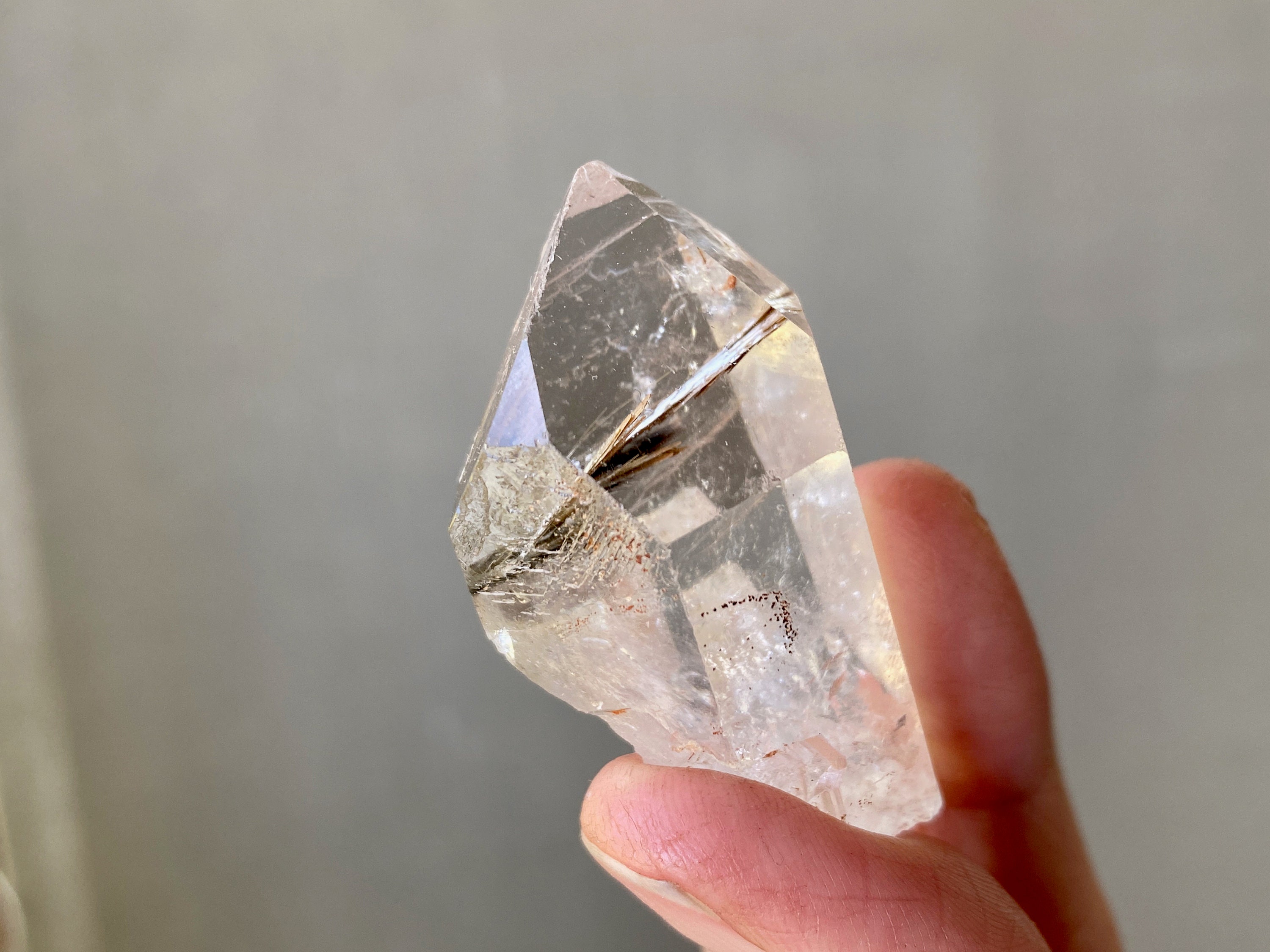 Brookite Included Quartz, New Find, Rare Inclusion, Water Clear Quartz ...