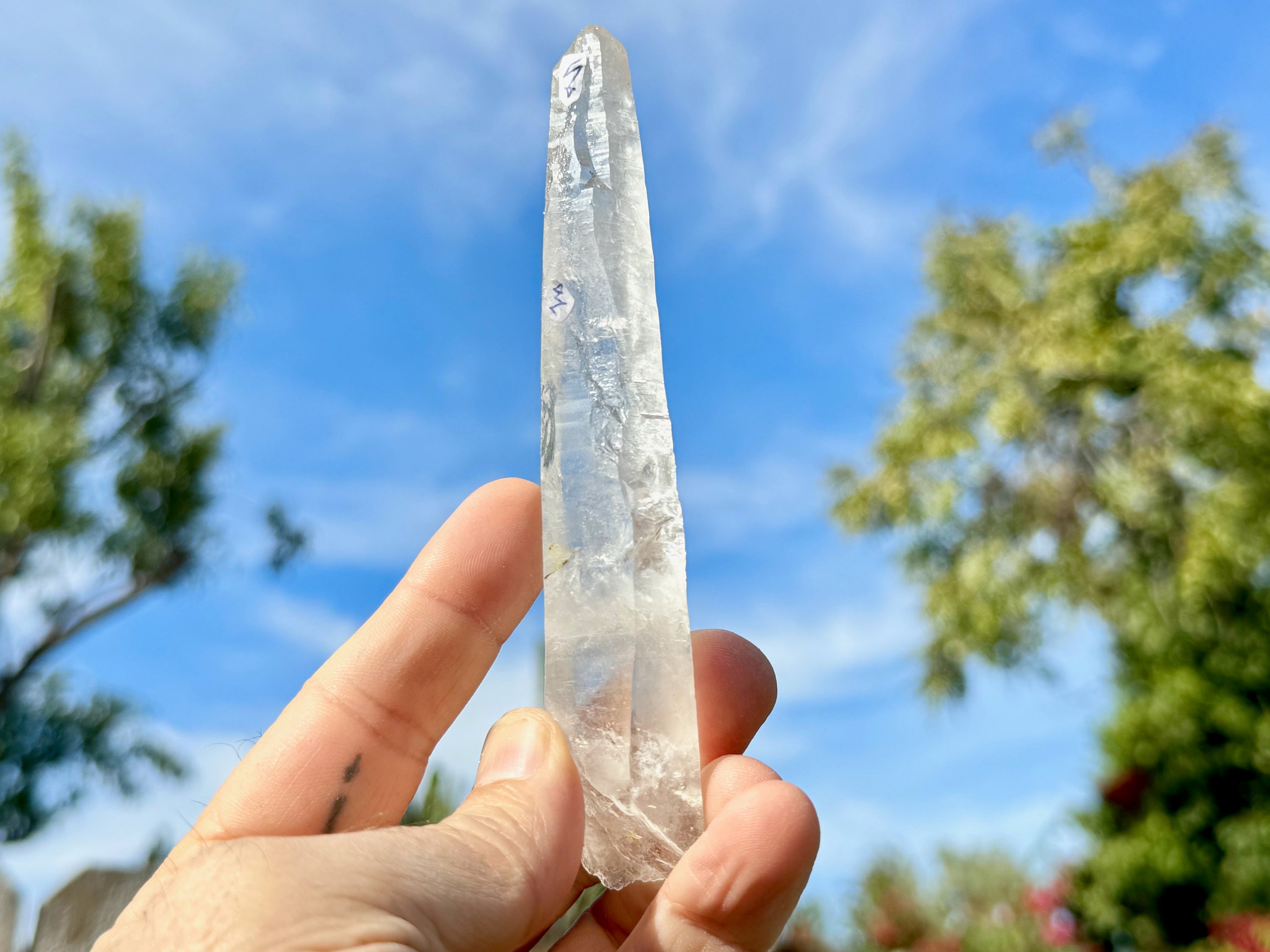 Lightning Strike Laser Quartz with Excellent Clarity, Rare Find ...