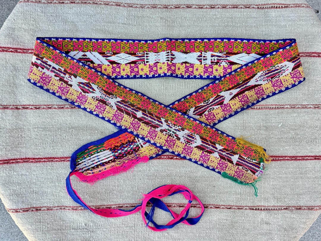 Chumpi Belt From Quispicachi, Vintage Q'ero Protection Belt for ...