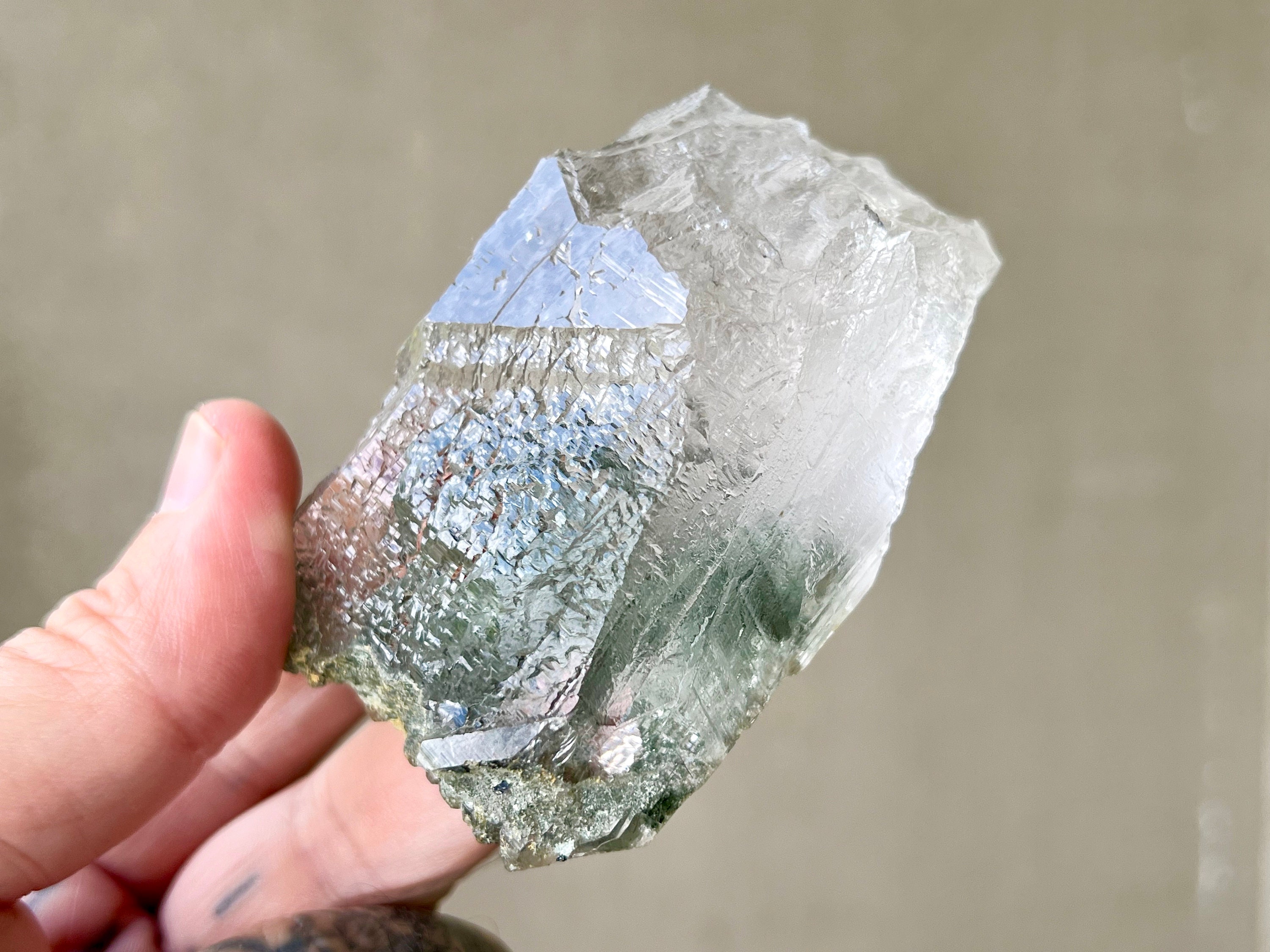 Himalayan Cathedral Quartz with Green Chlorite, New Find, High Altitude ...