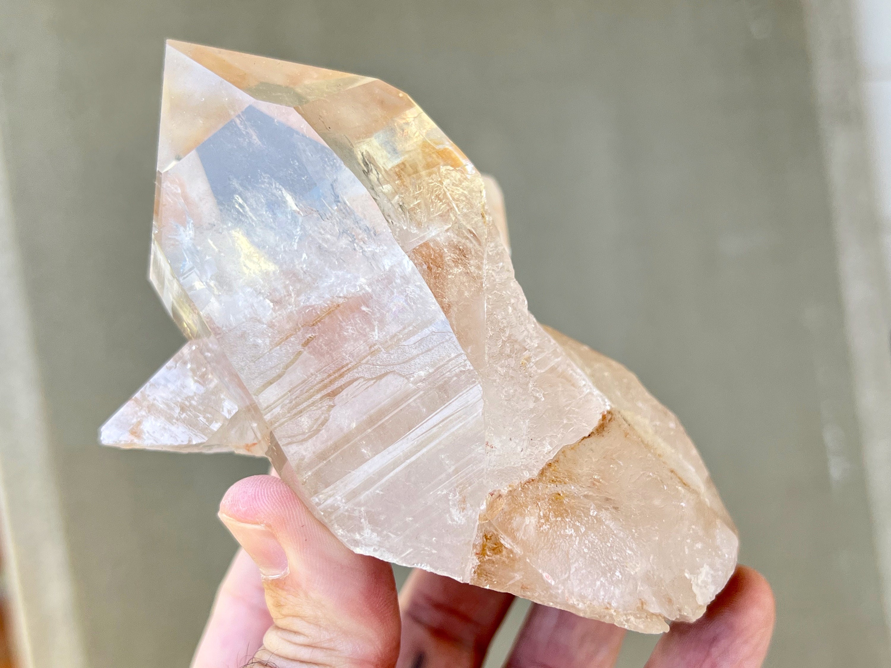 Lustrous and Water Clear Pink Cathedral Quartz, 664g, New Find, Akashic ...