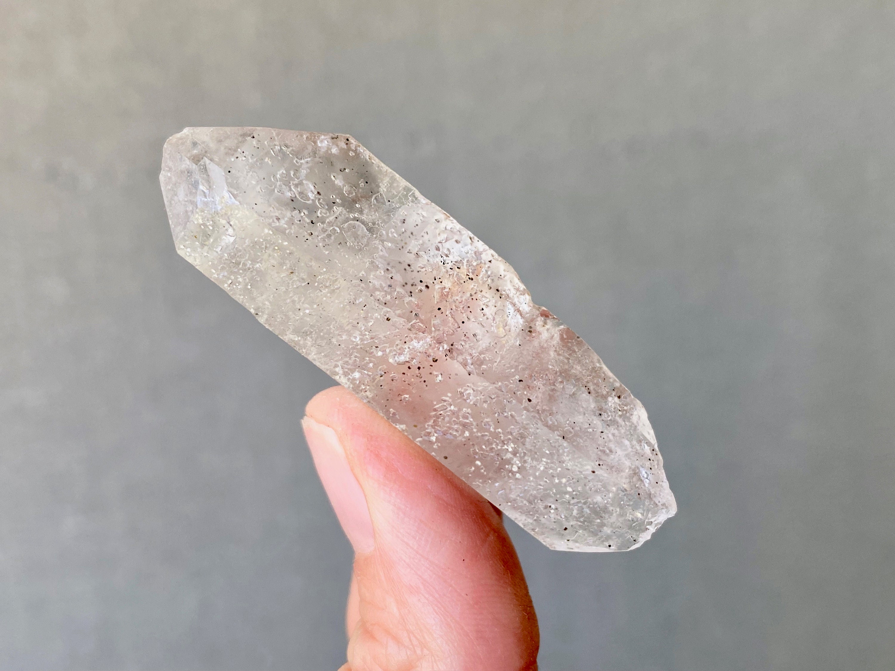 Quartz with Pyrite Inclusions, Double Terminated, DT, Unique Energy ...