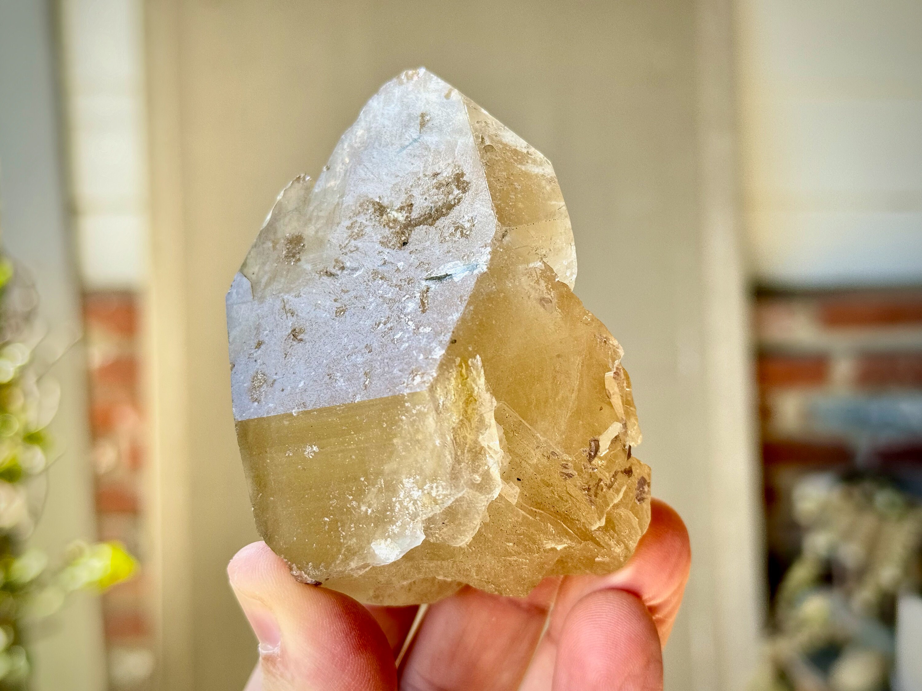 Natural Citrine with Yellow Golden Hue and Growth Interference, New ...