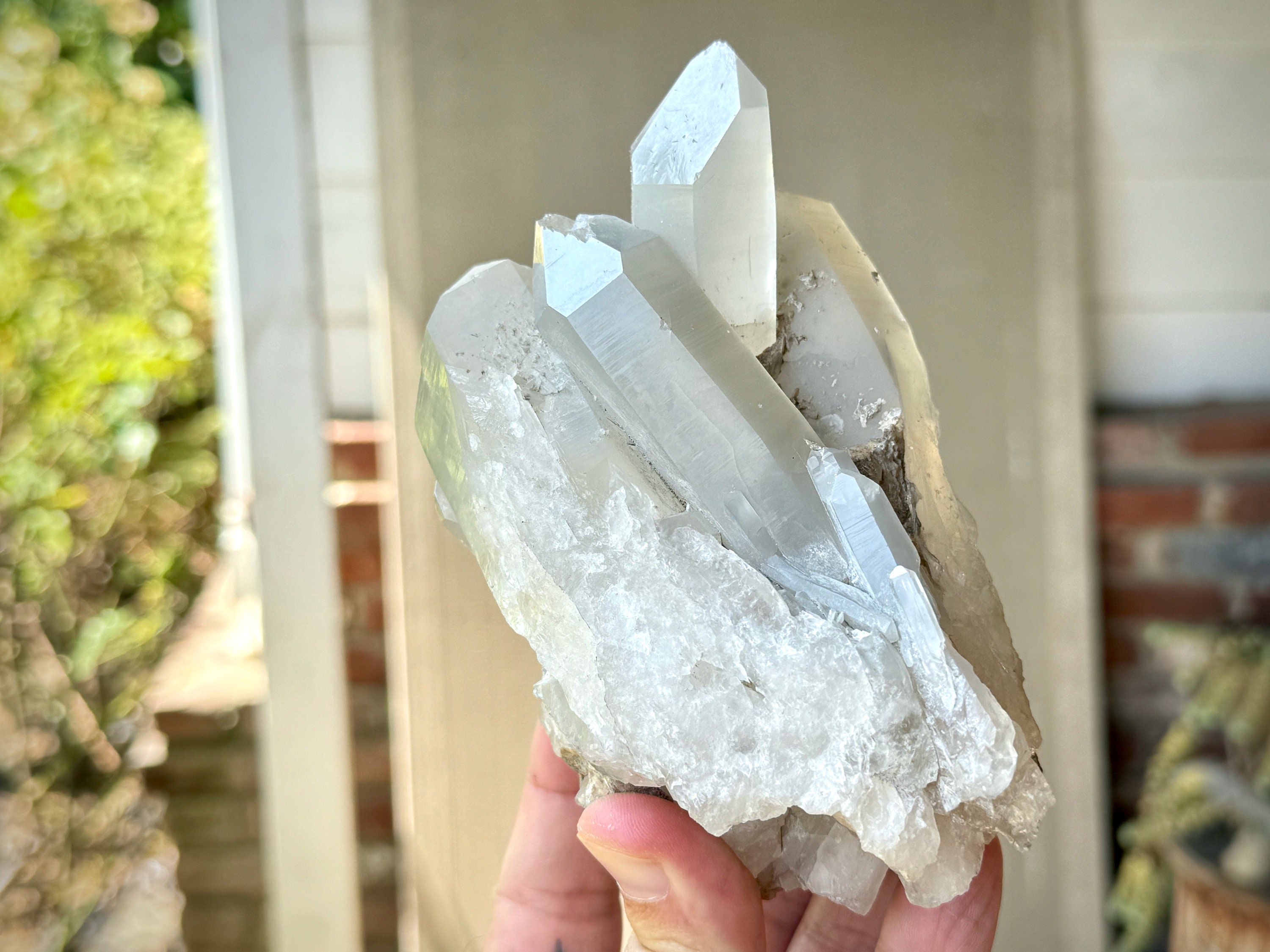 Otherwordly Ethereal White Chlorite Quartz Cluster from Old Find in ...