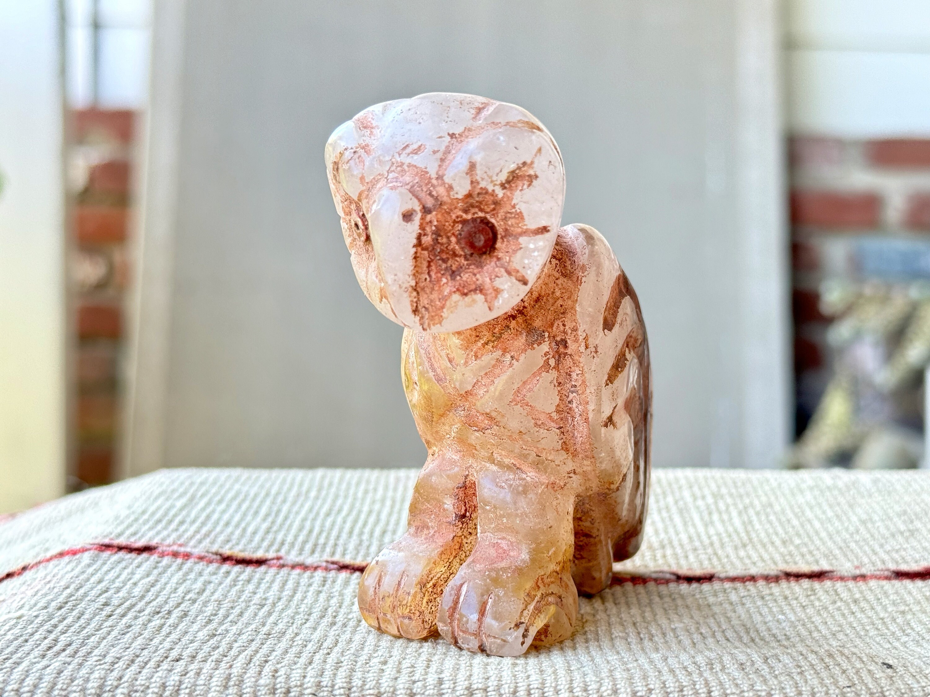 Crystal Owl Totem by Peruvian Artist Ruben Layme, Andean Owl Statue ...