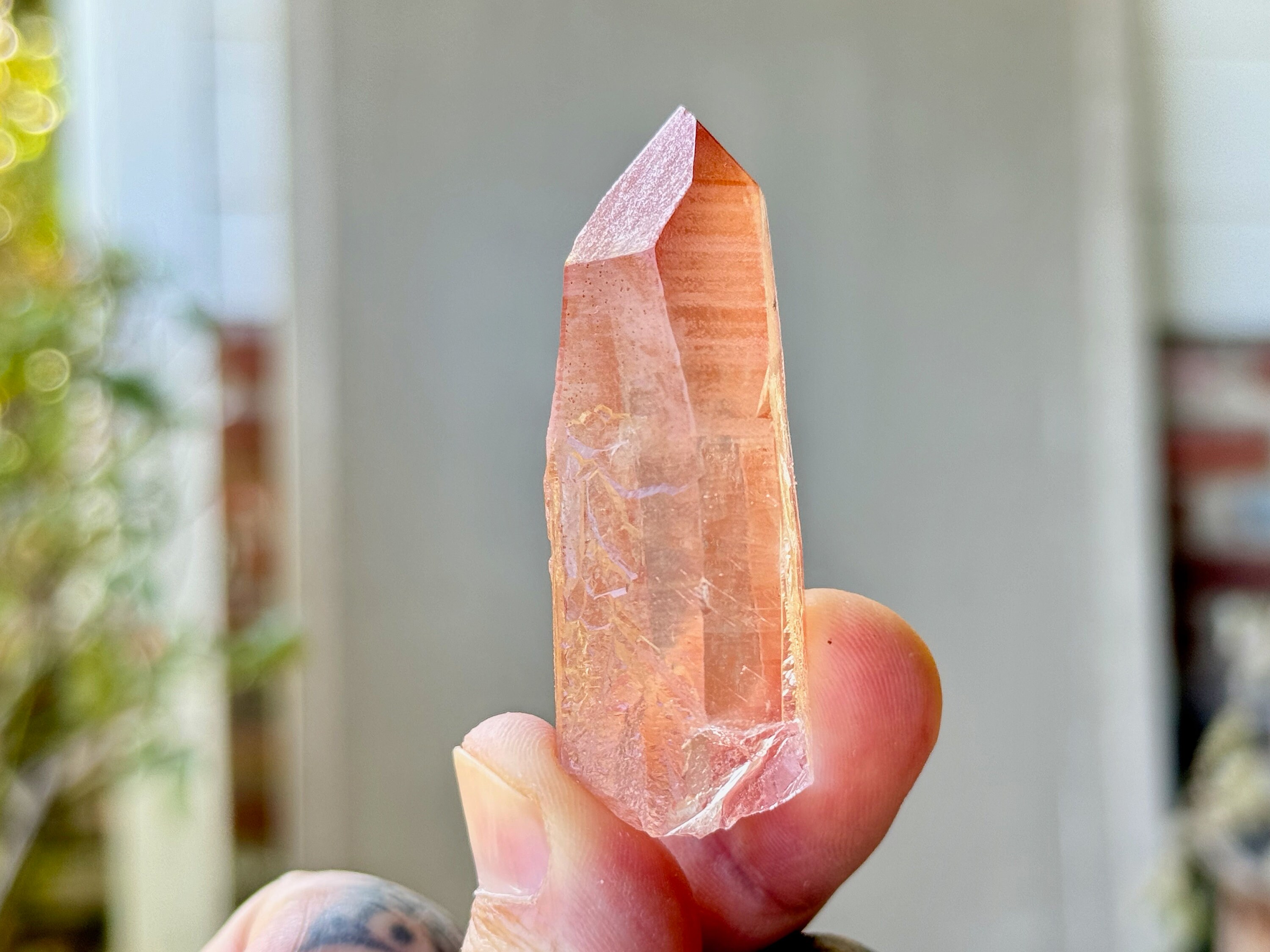 Pink Scarlet Temple Lemurian Quartz with Vibrant Color, New Find (2024 ...