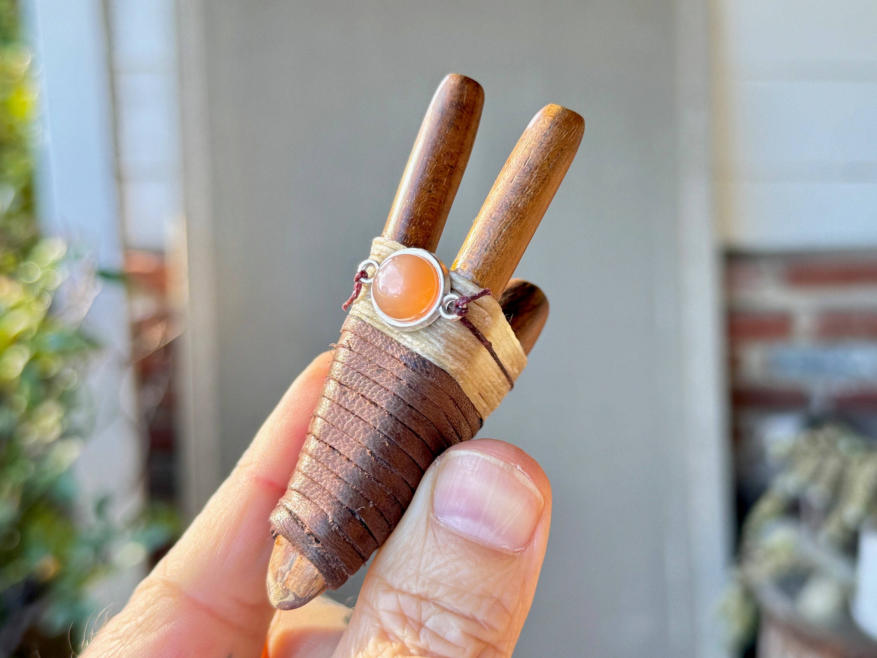 Double Kuripe Pipe, Handcrafted Natural Wood Double Barrel Kuripe with ...