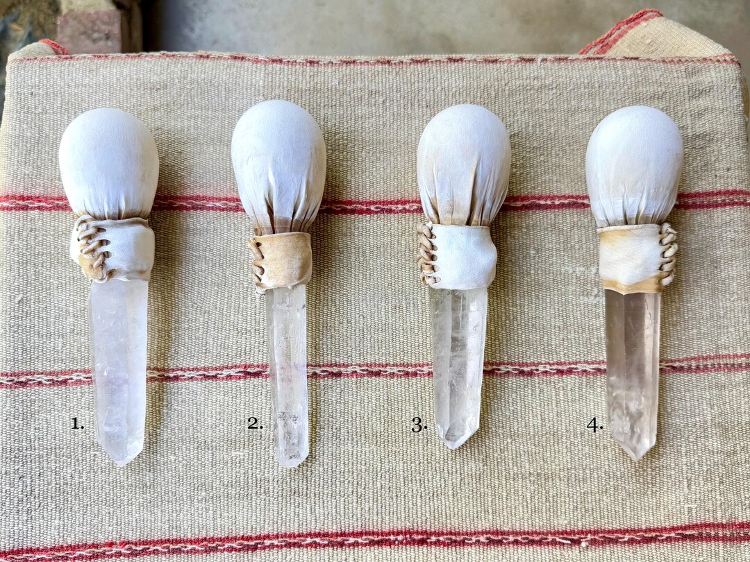 Andean Shaman Rattle With Quartz Crystal Handle, Handcrafted for ...