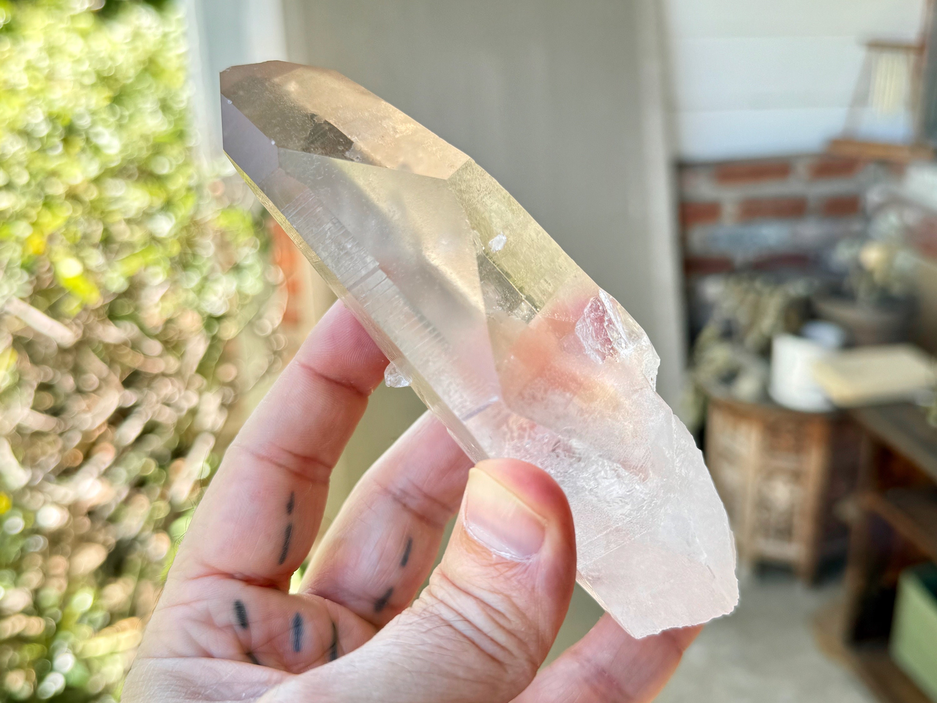 Pink Lemurian Quartz, Water Clear with Extra Facet, 384g, New Find ...