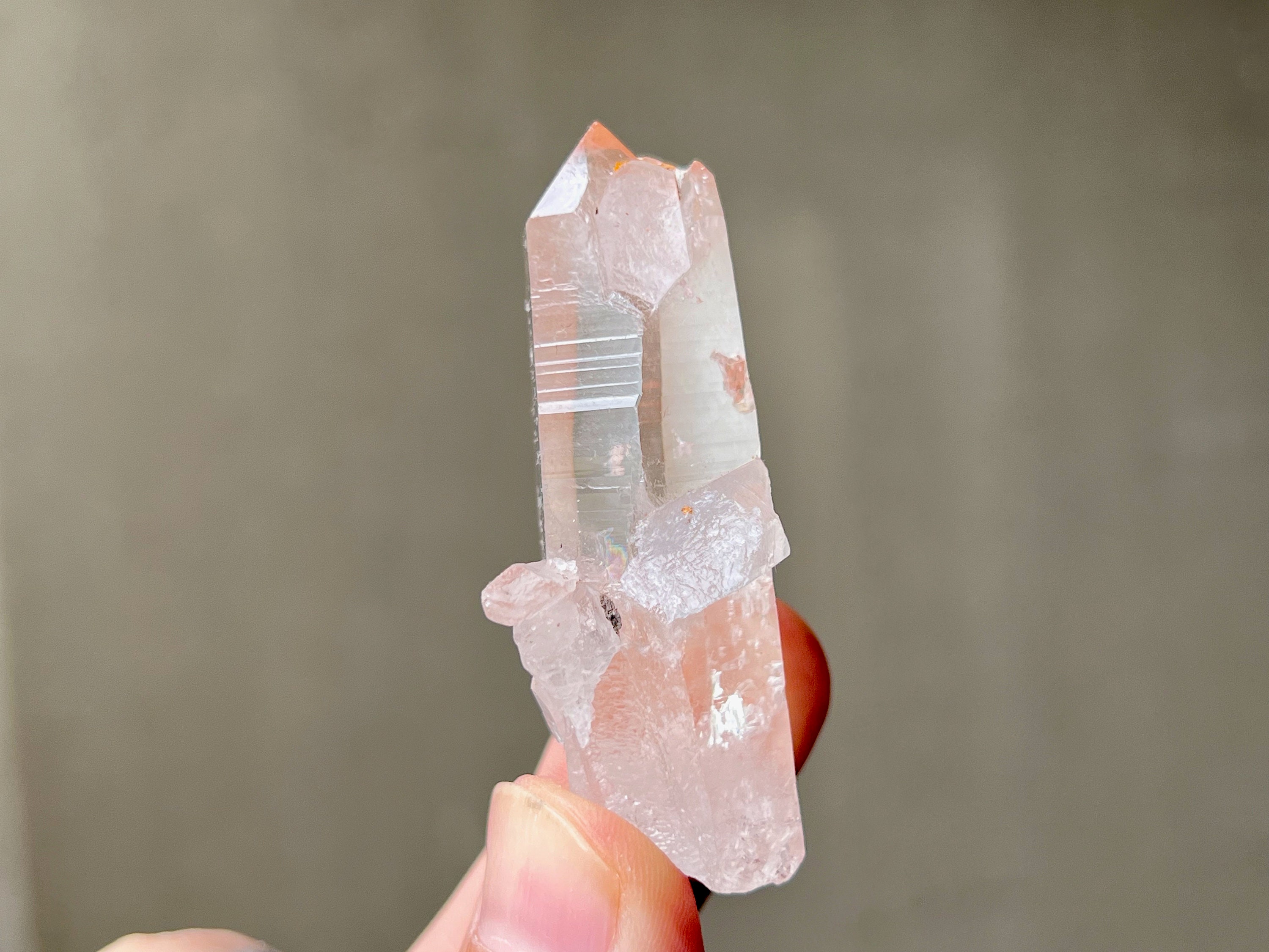 Pink Lemurian Quartz, Old Find, Increase Prana Energy, Crown Chakra ...