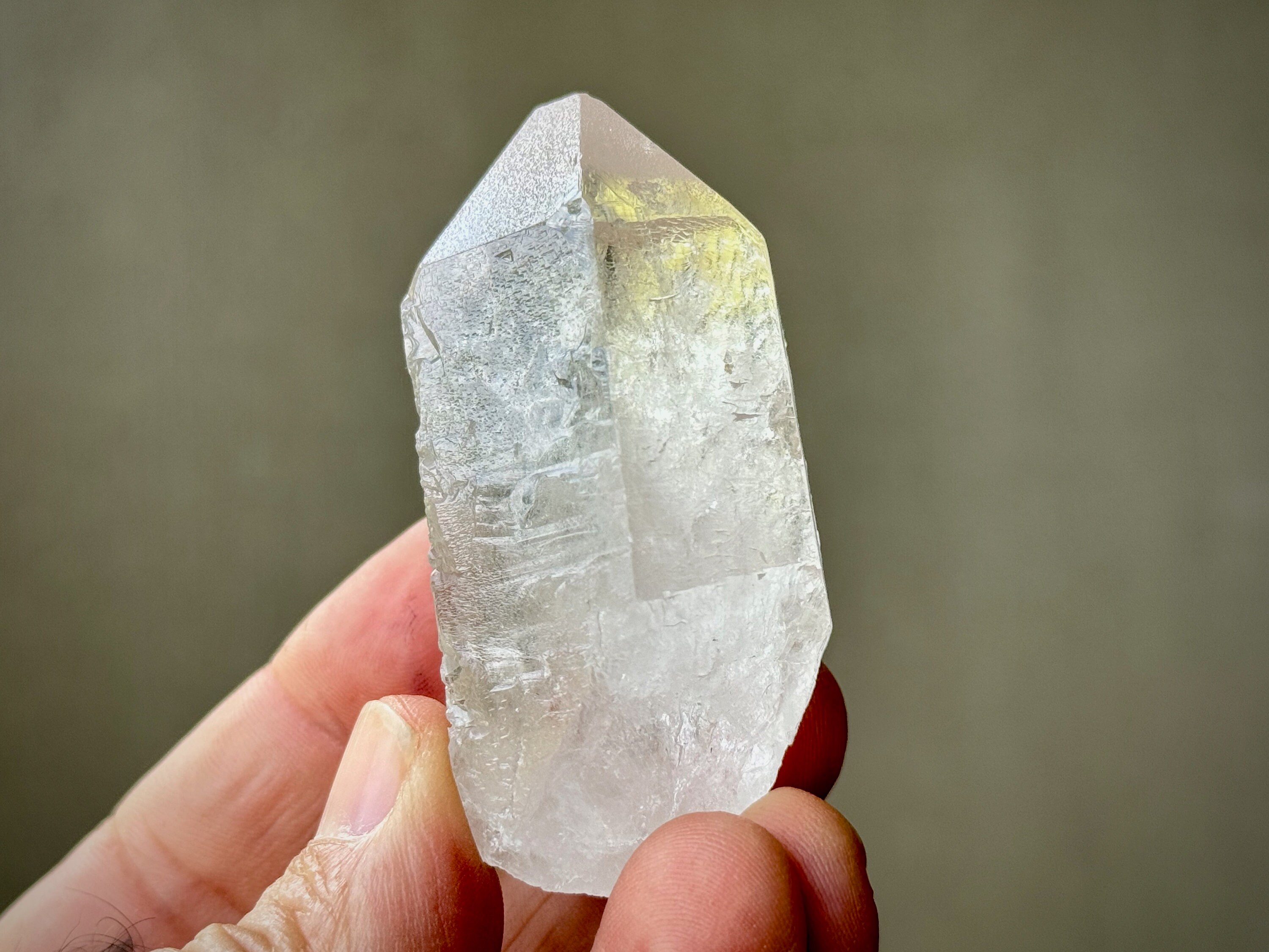 Dissolution Quartz Crystal with Beautiful Textures, Hydrothermally ...