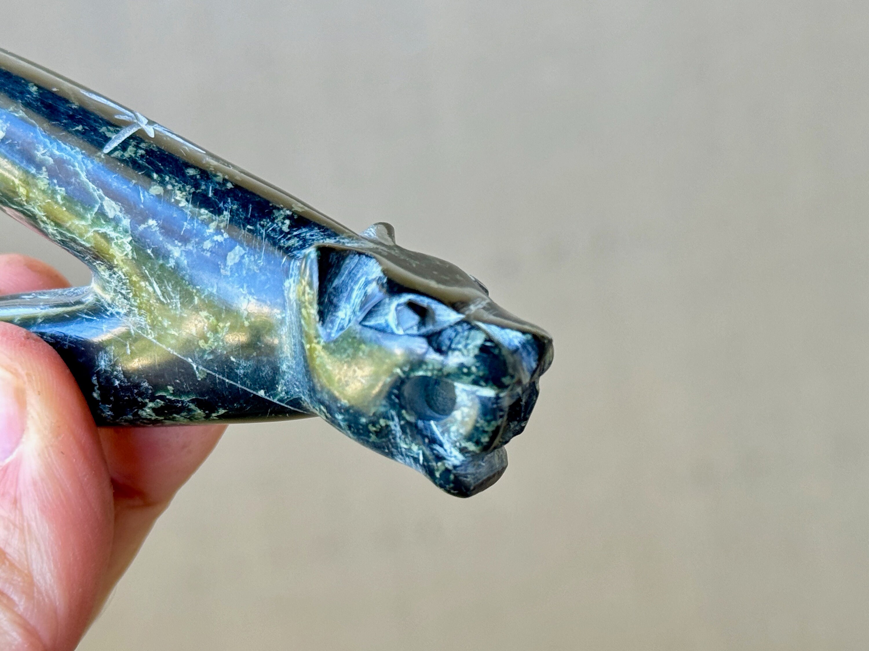 Jaguar Puma Kuripe, Serpentine Stone Kuripe from Peru's Sacred Valley ...