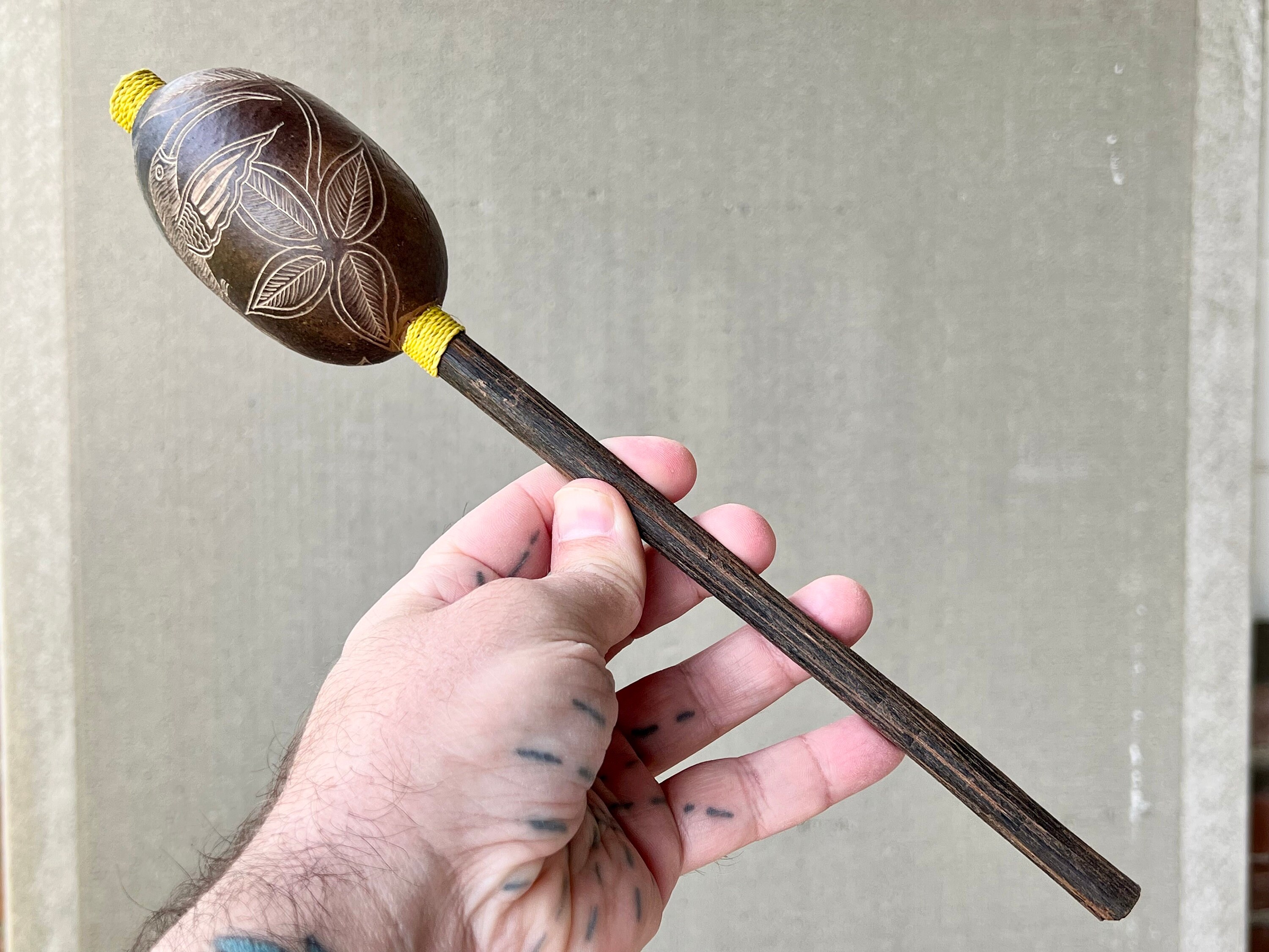 Shaman Rattle, Traditional Shipibo Rattle for Shamanic Plant Medicine ...