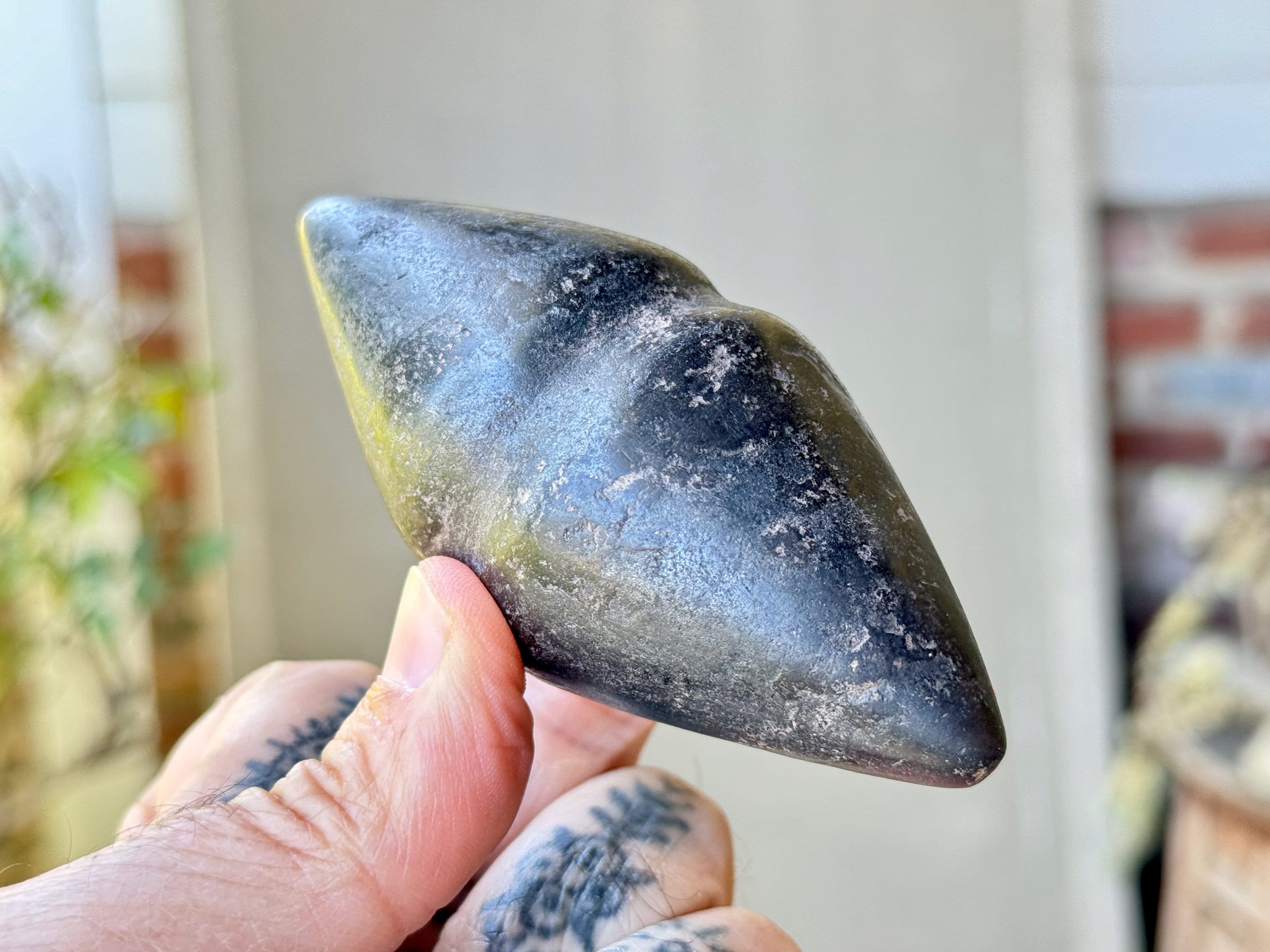 Andean Chumpi Stone by Peruvian Artist Ruben Layme, Hand Carved from ...