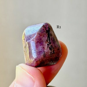 Ruby Crystal From India, Tumble Polished Purple Rubies, Choose ONE of ...