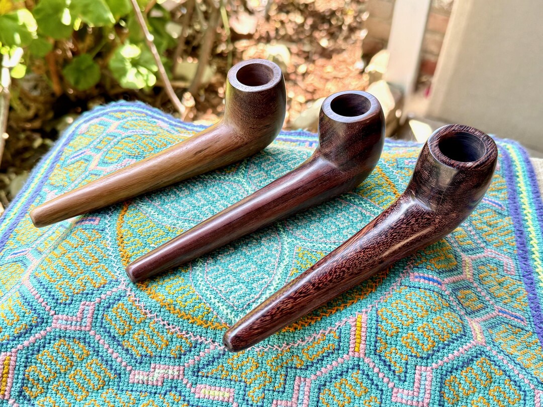 Tobacco Pipe, Traditional Wood Pipe for Shamanic Ceremony, Handmade in ...
