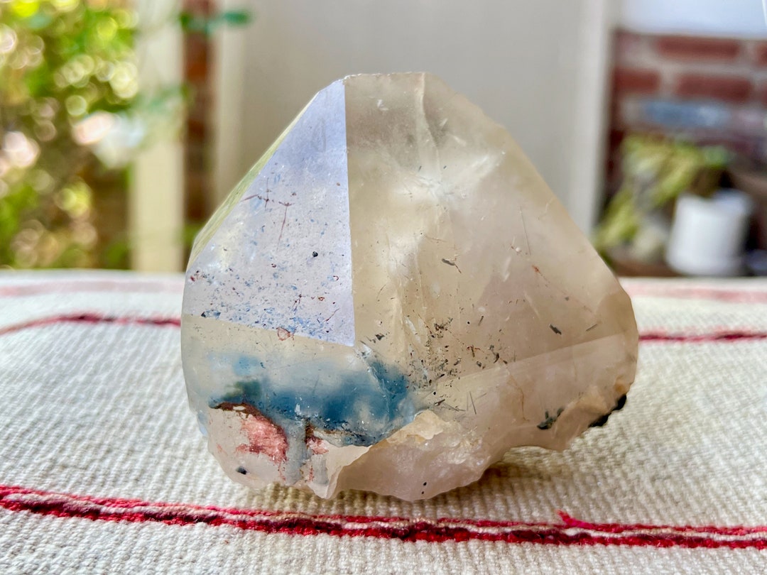 Indicolite Quartz With Mild Citrine Inclusion From Jenipapo, 468g, Old ...