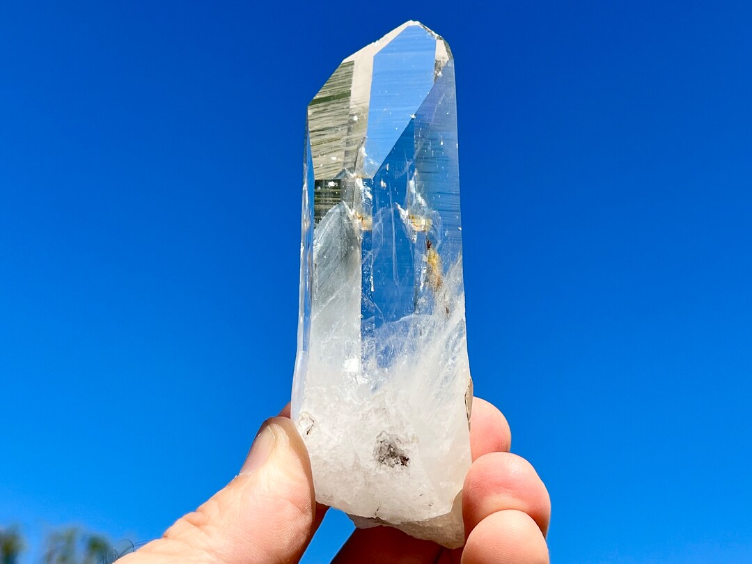 Lemurian Quartz Crystal, Water Clear Colombian Lemurian, Channeling ...