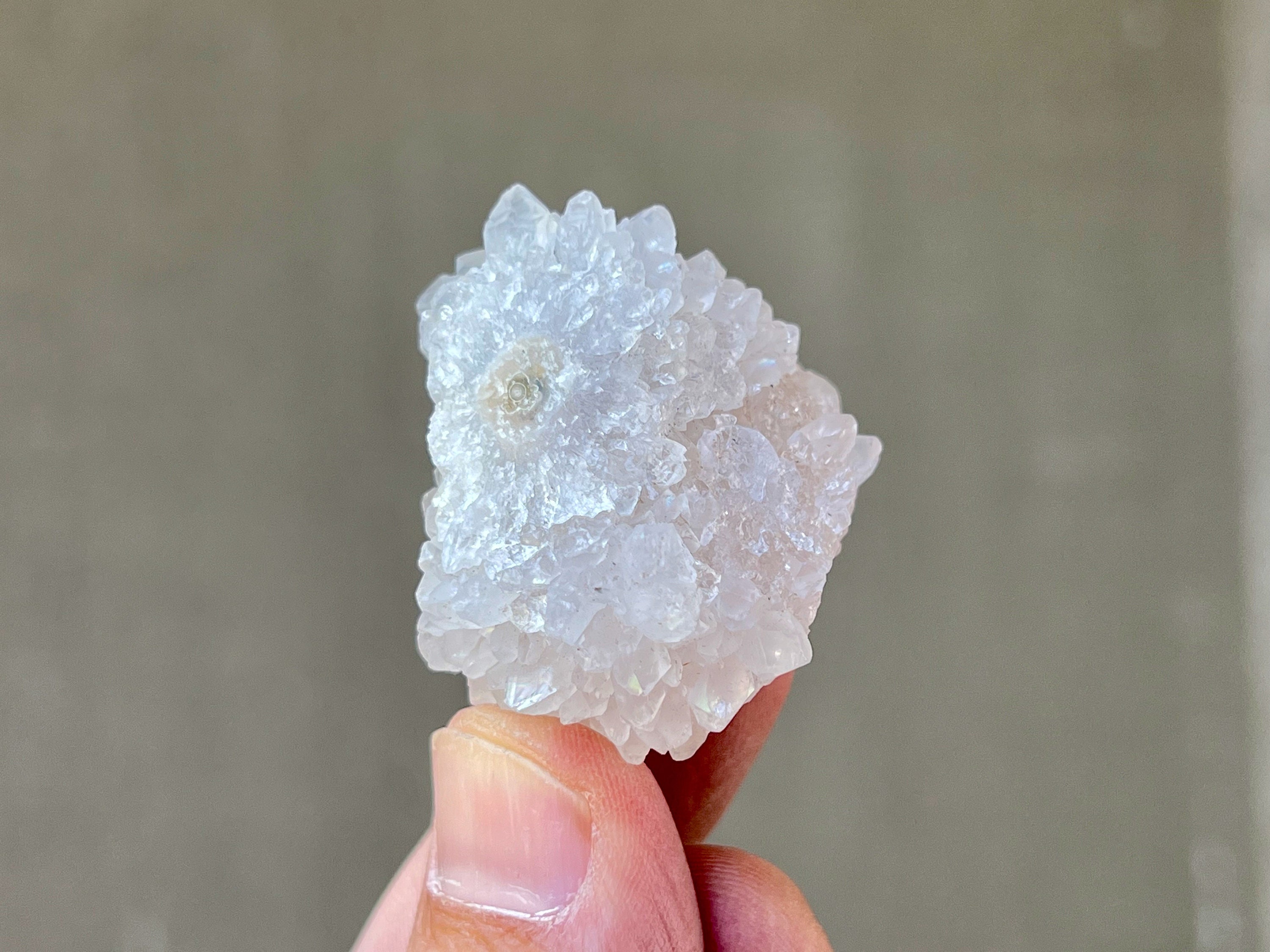 Iris Quartz Crystal Stalactite with Rhodium, 43g, Rainbow Quartz ...