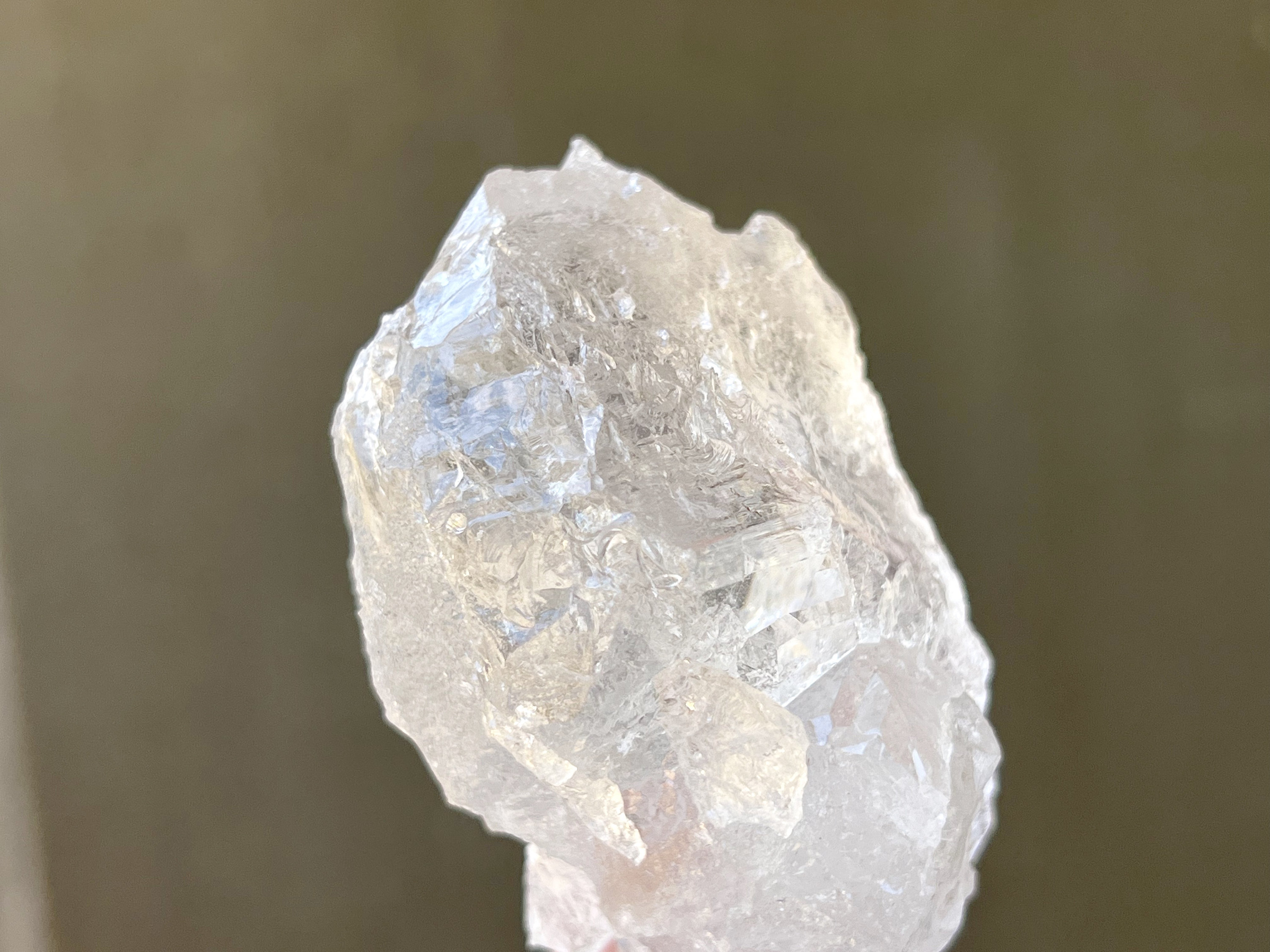 Ice Quartz Crystal, Hydrothermally Etched Dissolution Quartz ...