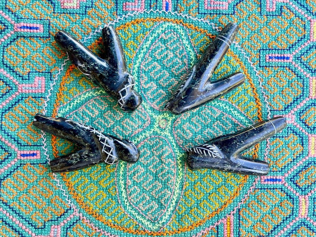 Serpentine Stone Animal Totem Kuripe, Your Choice of Serpent or Bird ...