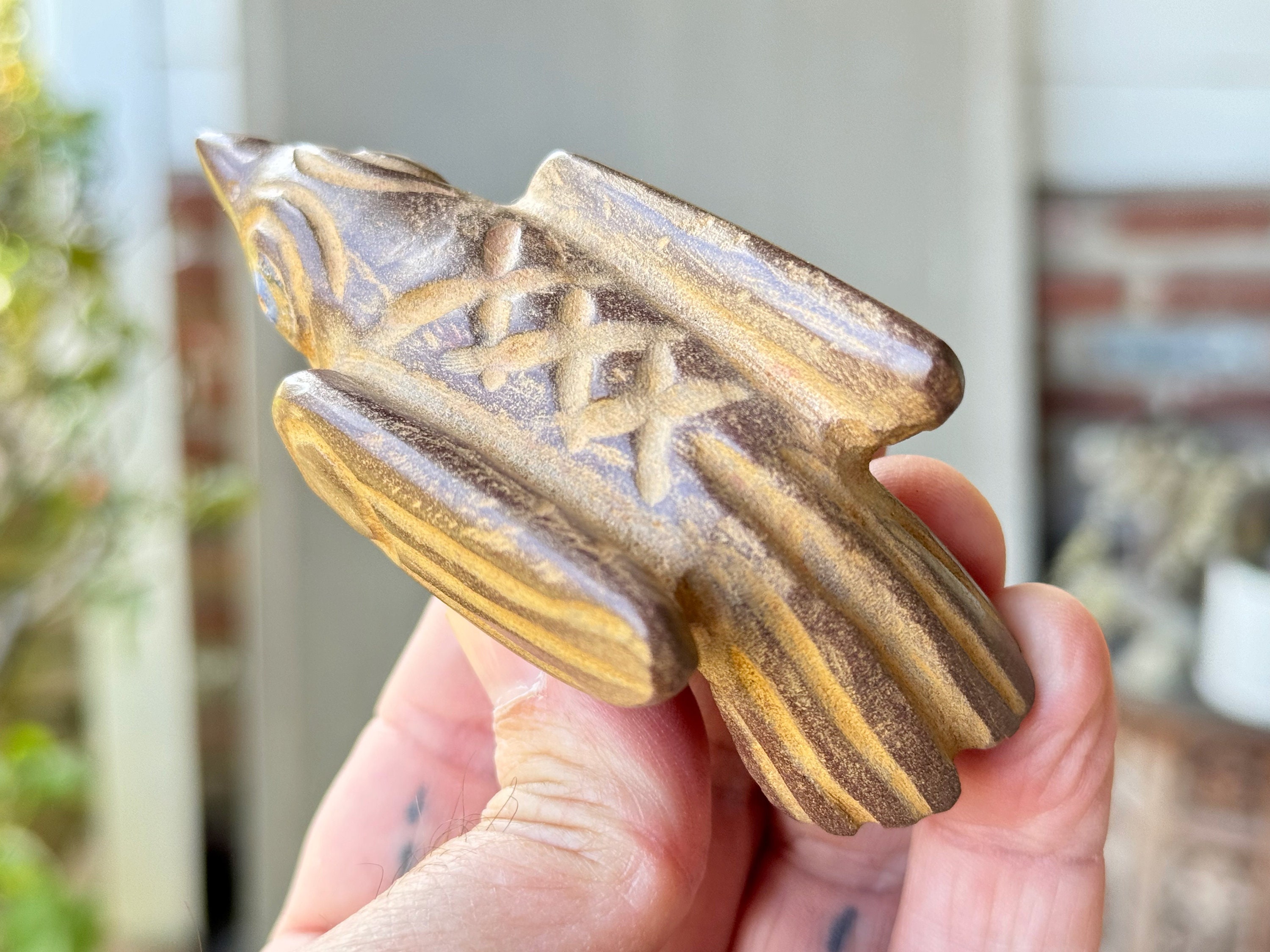 Incan Hummingbird Statue by Peruvian Artist Ruben Layme, Andean ...