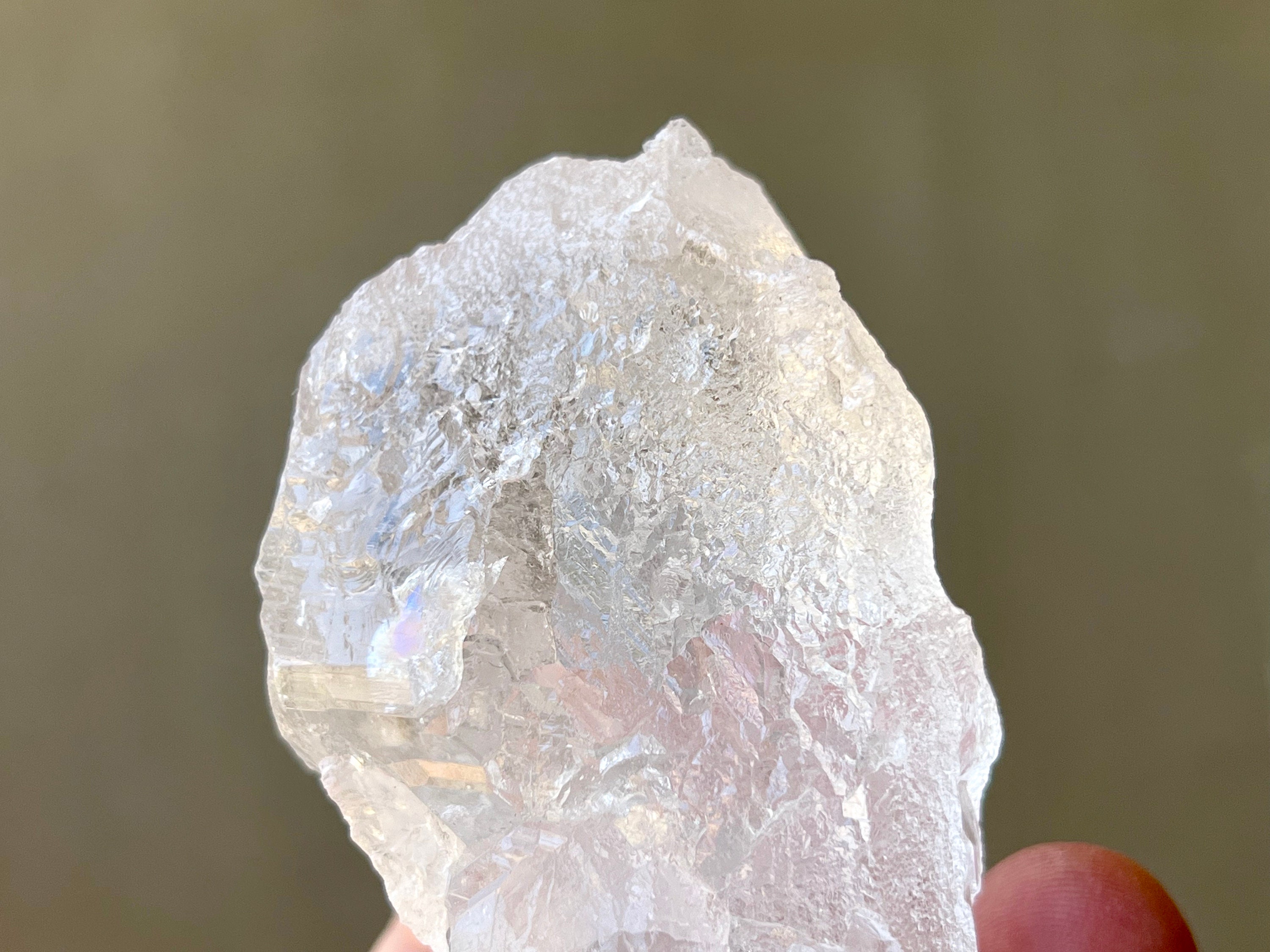 Ice Quartz Crystal, Hydrothermally Etched Dissolution Quartz ...